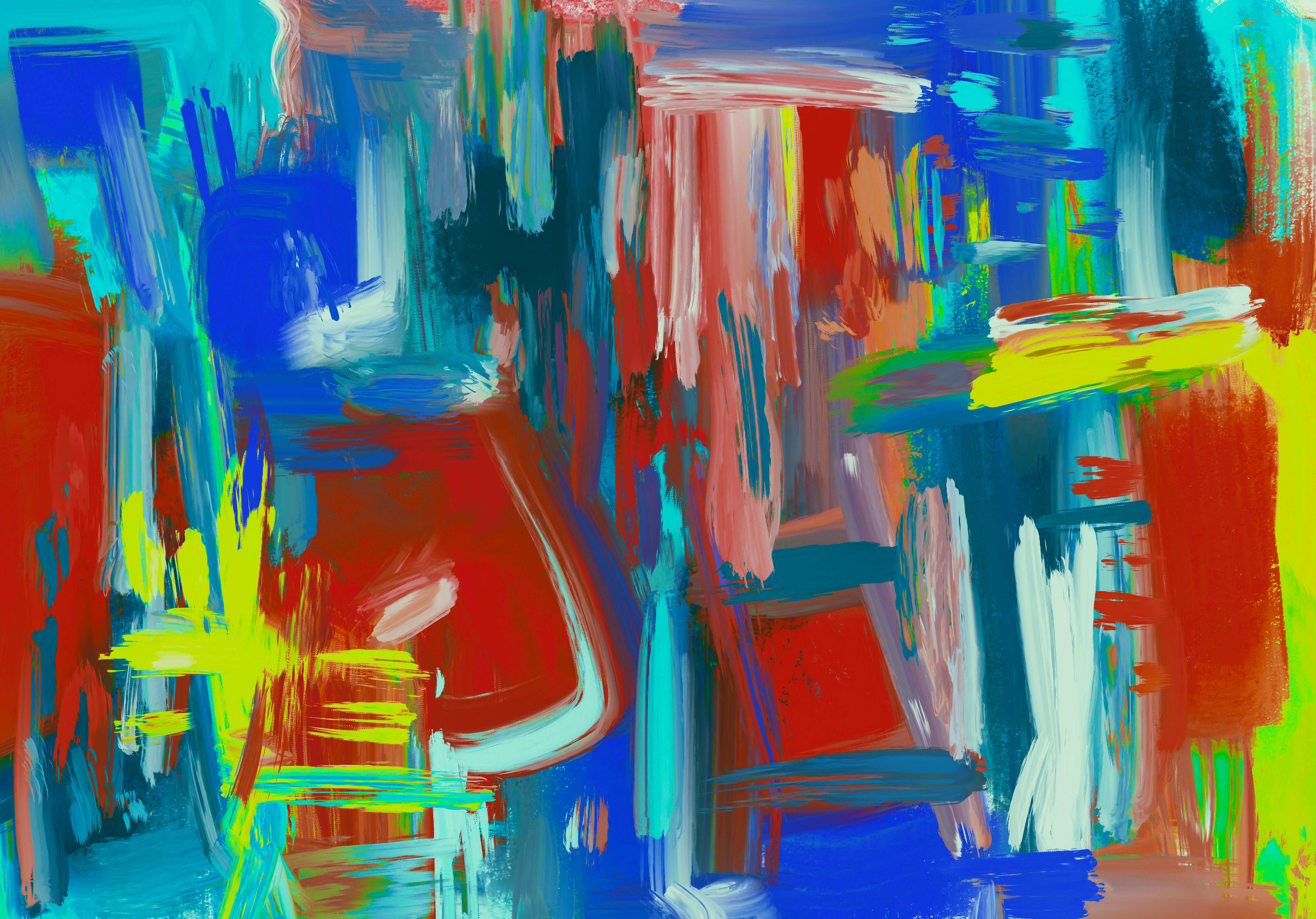 Bright Colorful Painting · Free Stock Photo