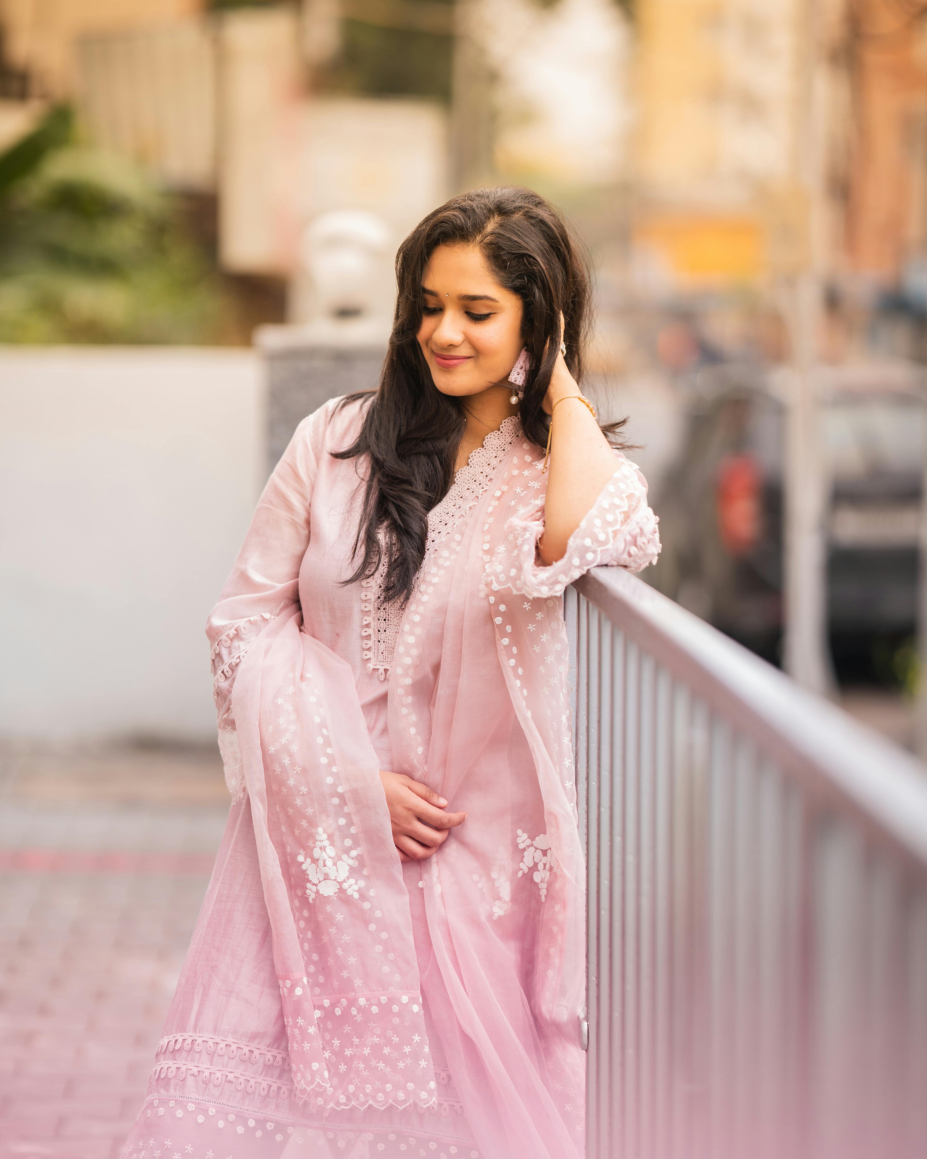 Photograph of a Woman in a Pink Dress · Free Stock Photo