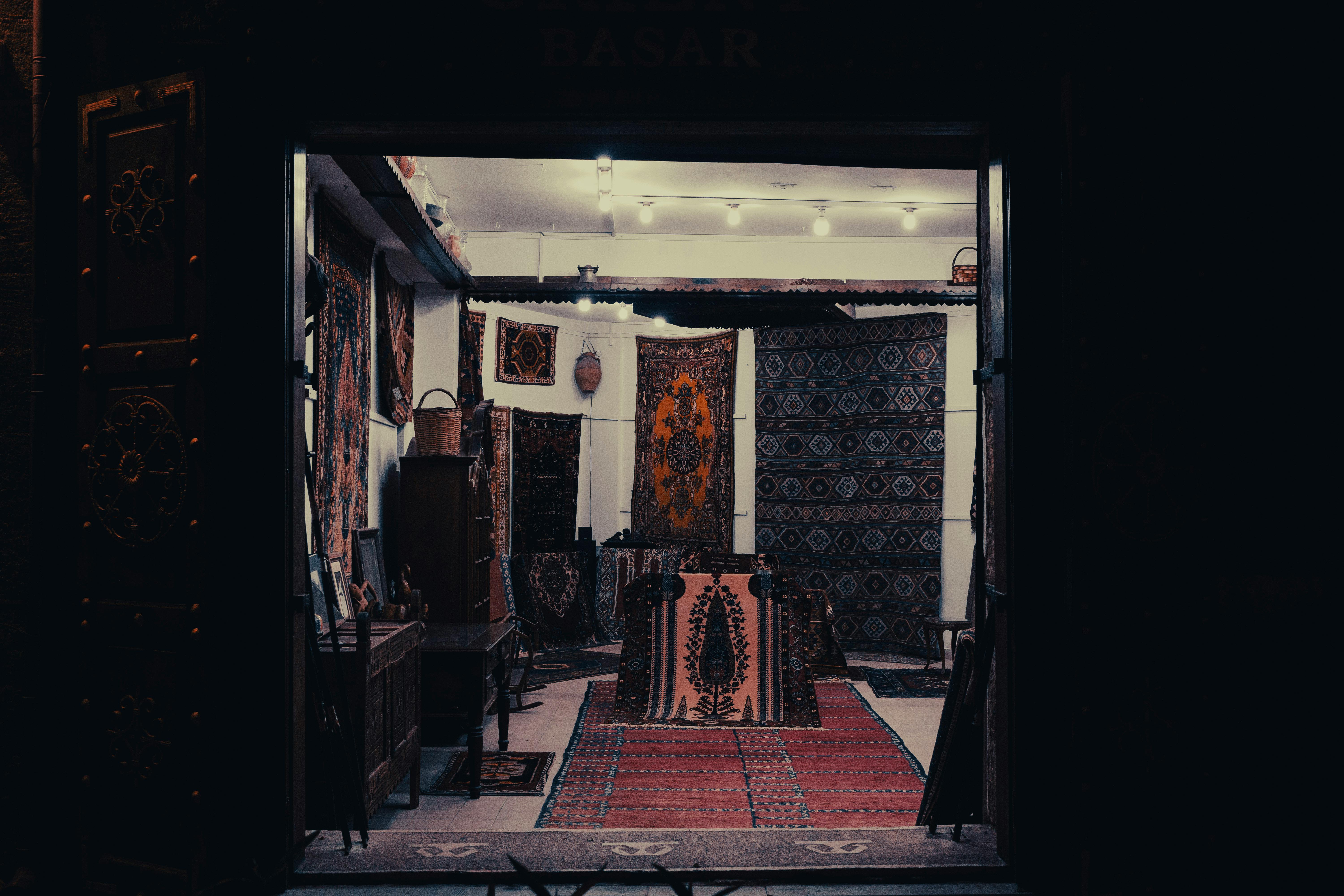 Traditional Carpets in Old House Interior · Free Stock Photo