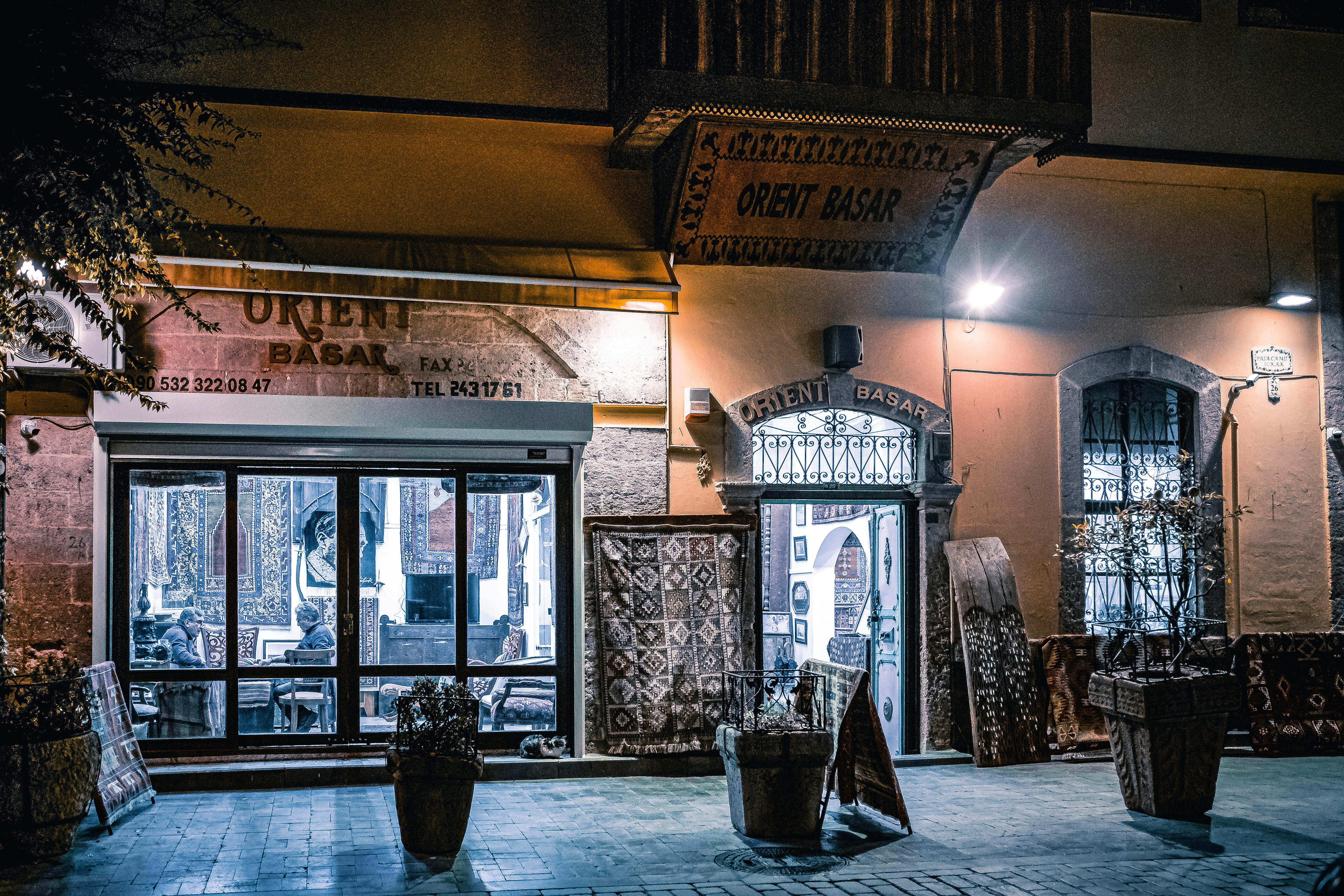 Front of Bar at Night · Free Stock Photo