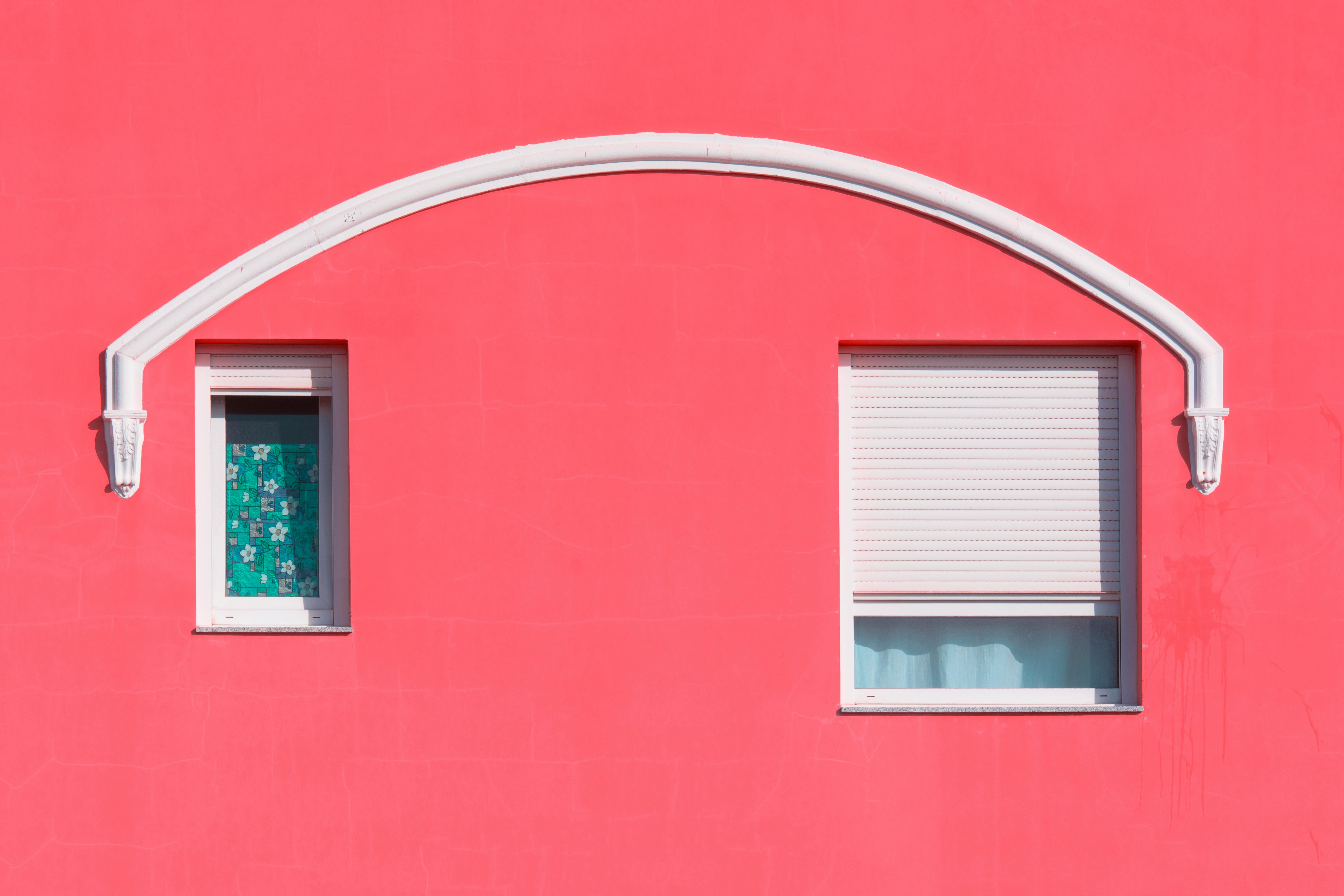 Red Facade of a Building · Free Stock Photo