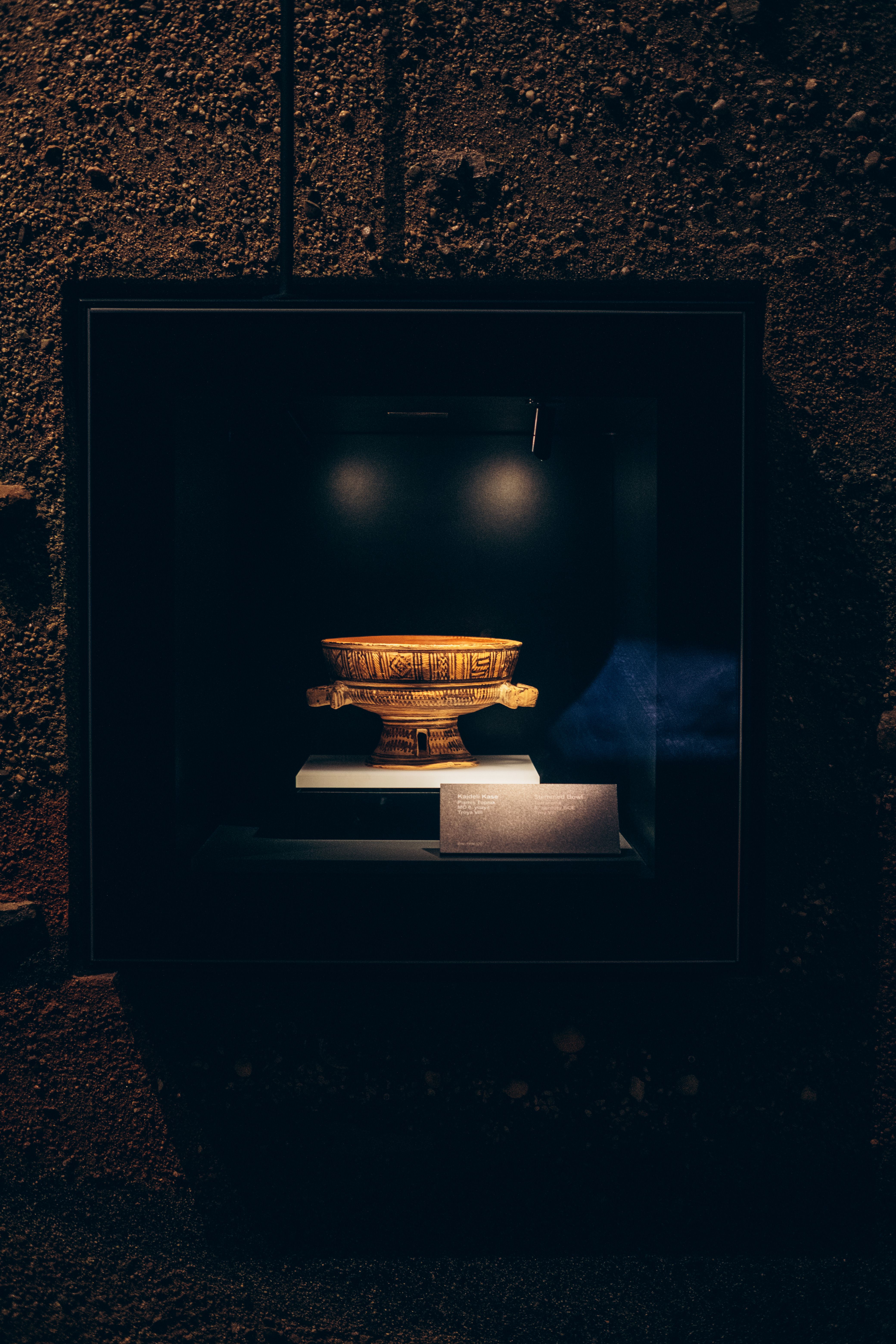 Golden Vase in Box in Museum · Free Stock Photo