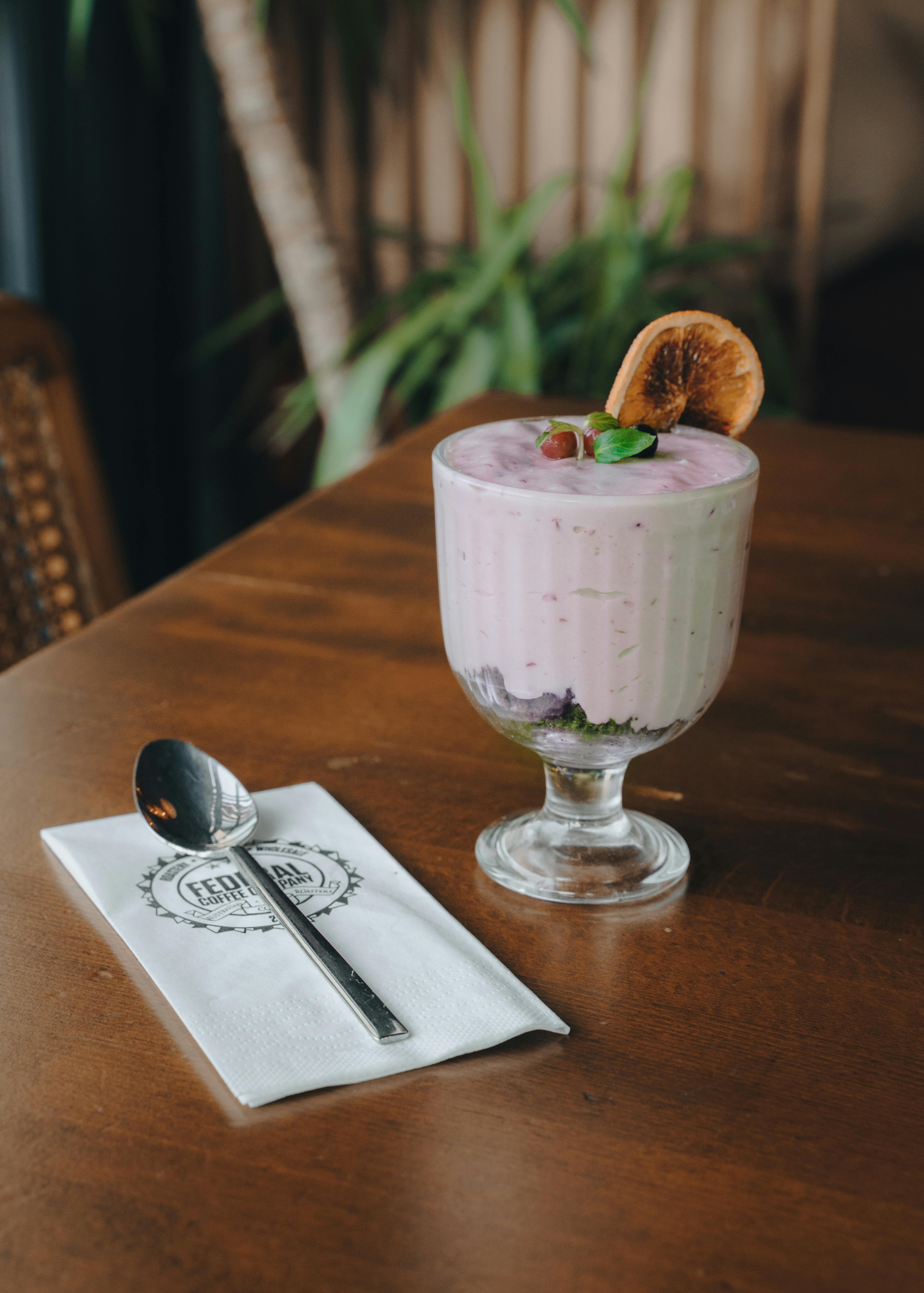 Spoon near Fruit Cocktail · Free Stock Photo