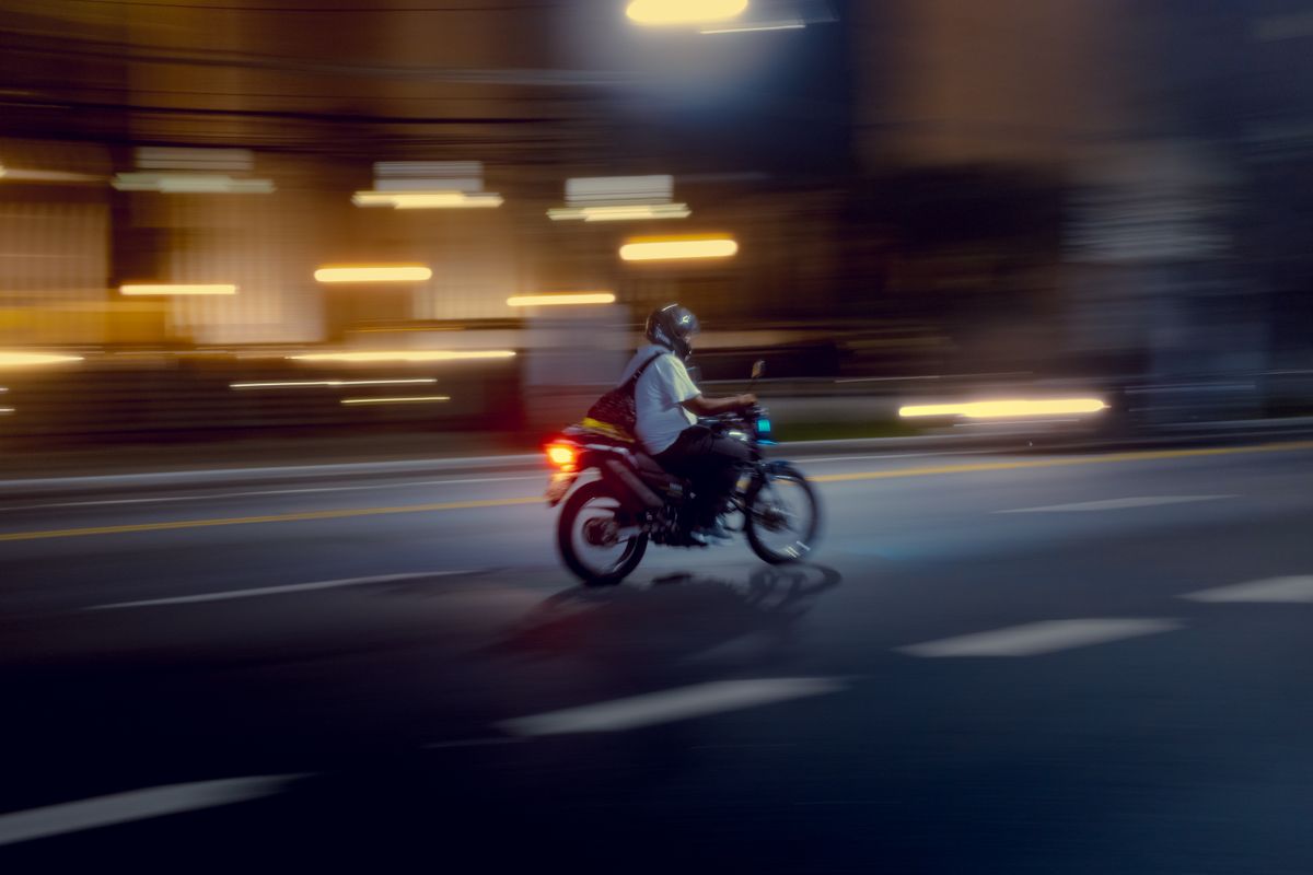 Riding Motorcycle At Night Photos, Download The BEST Free Riding ...