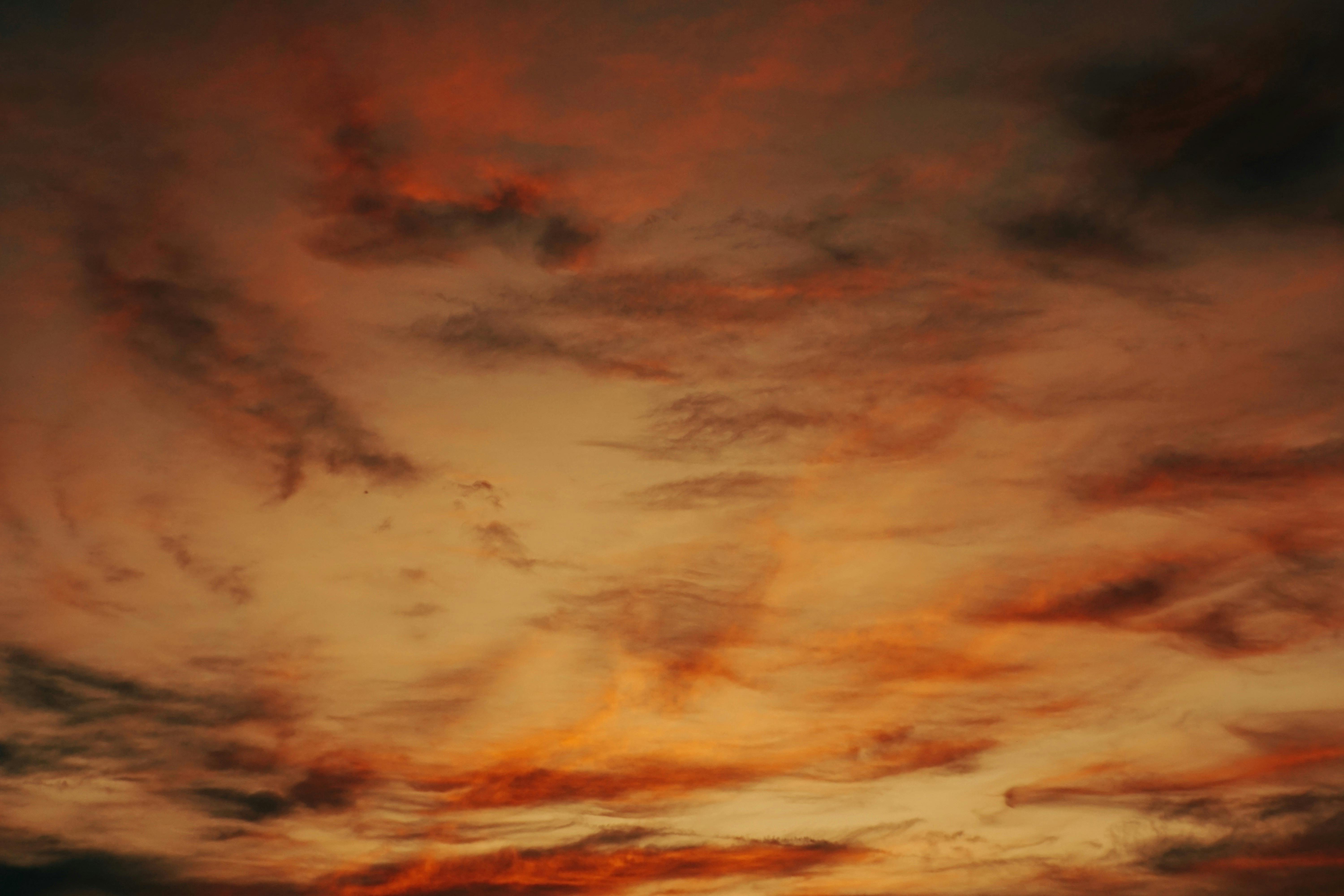 Cirrus Clouds in Sky at Sunset · Free Stock Photo