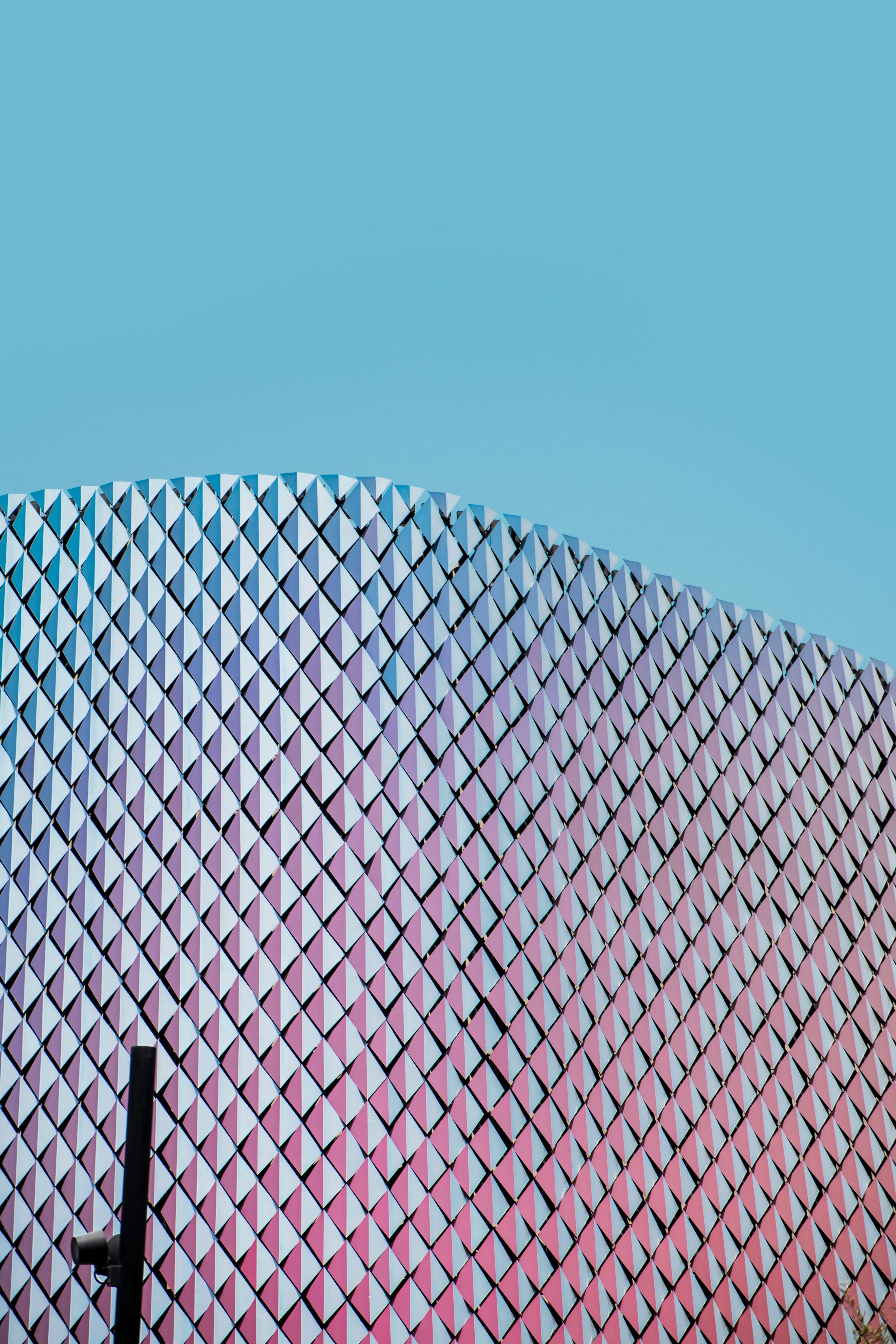 Solid Metal Structured Facade of Modern Building · Free Stock Photo