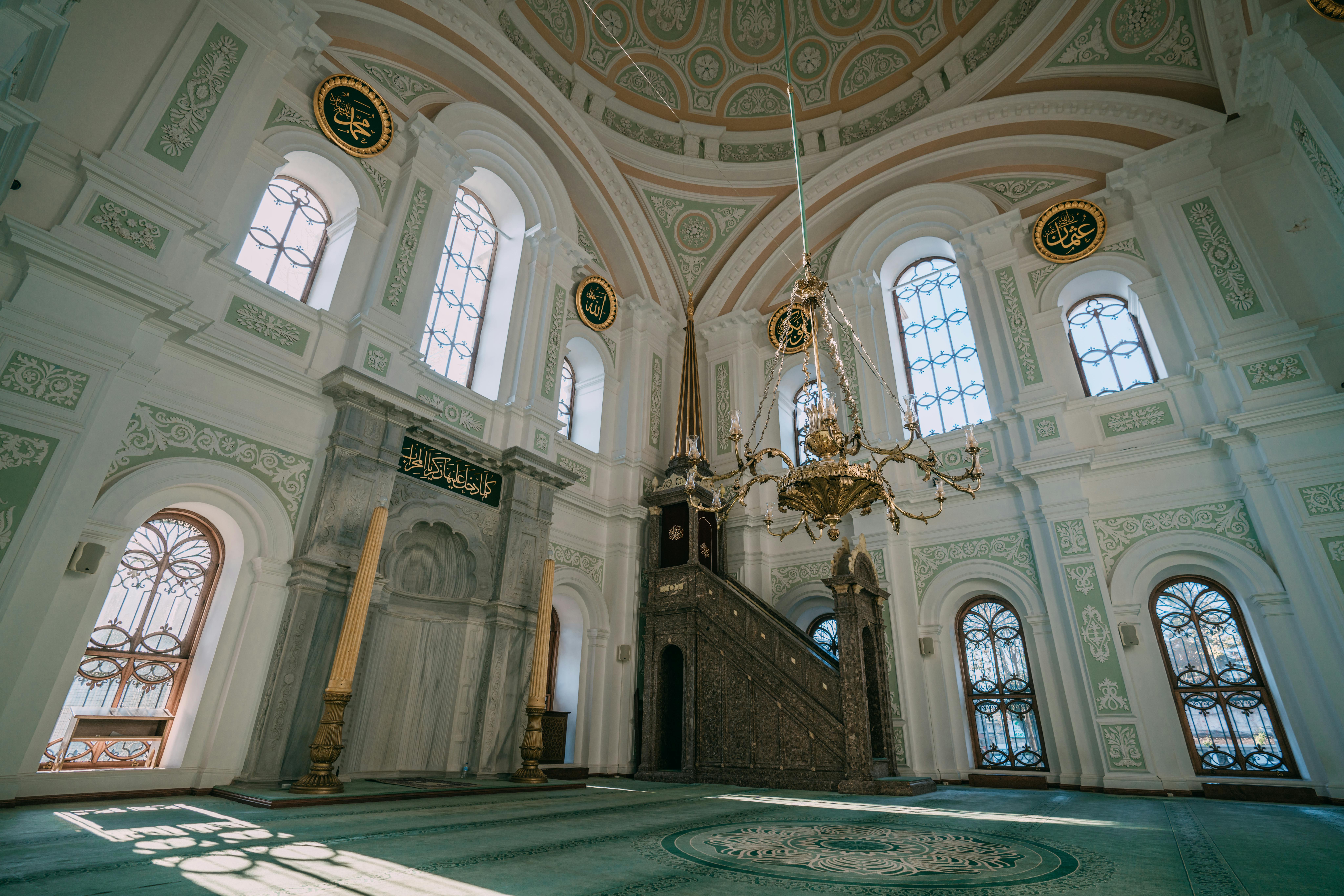 Men Praying in Mosque · Free Stock Photo