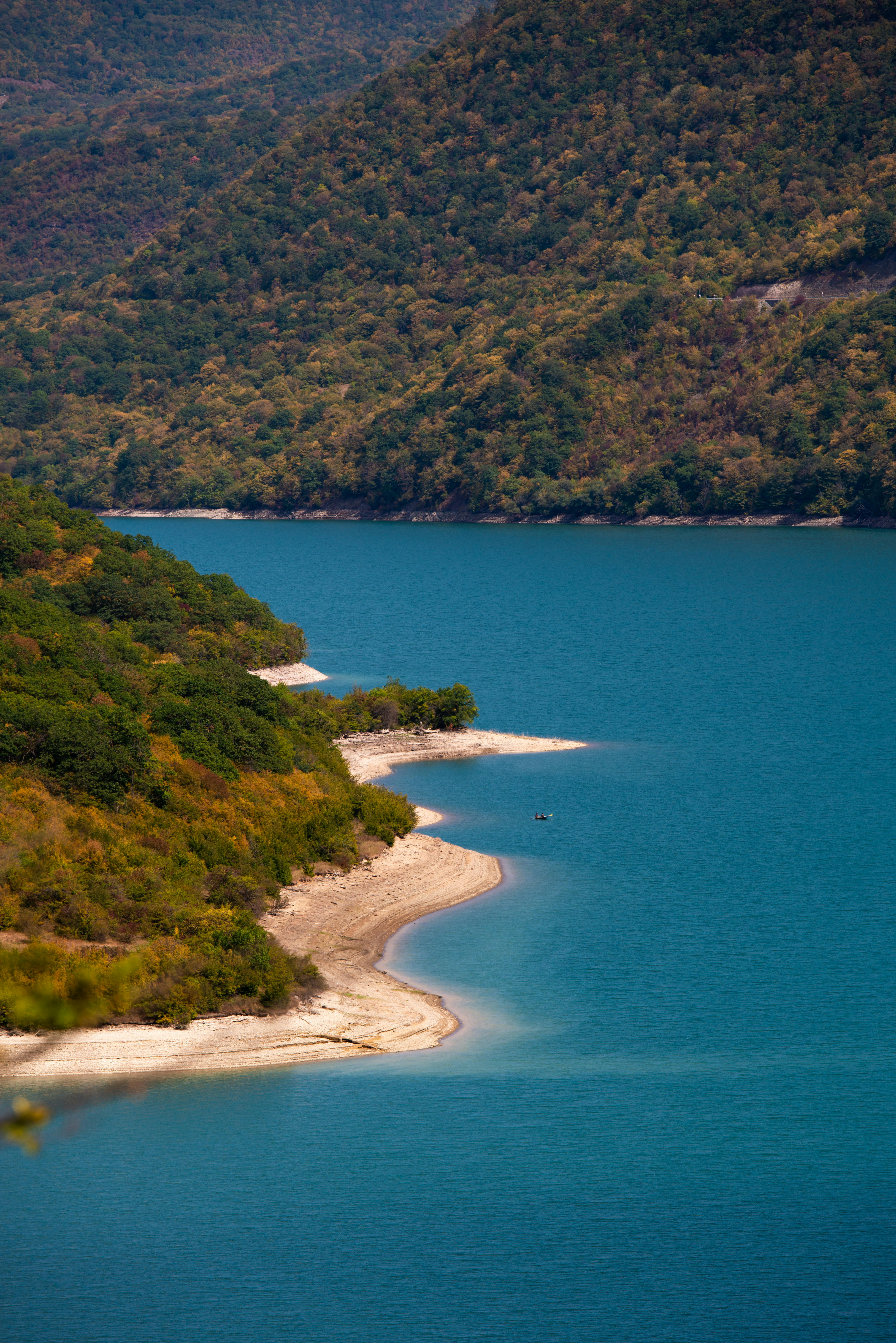 Blue River Water in Mountains Landscape · Free Stock Photo