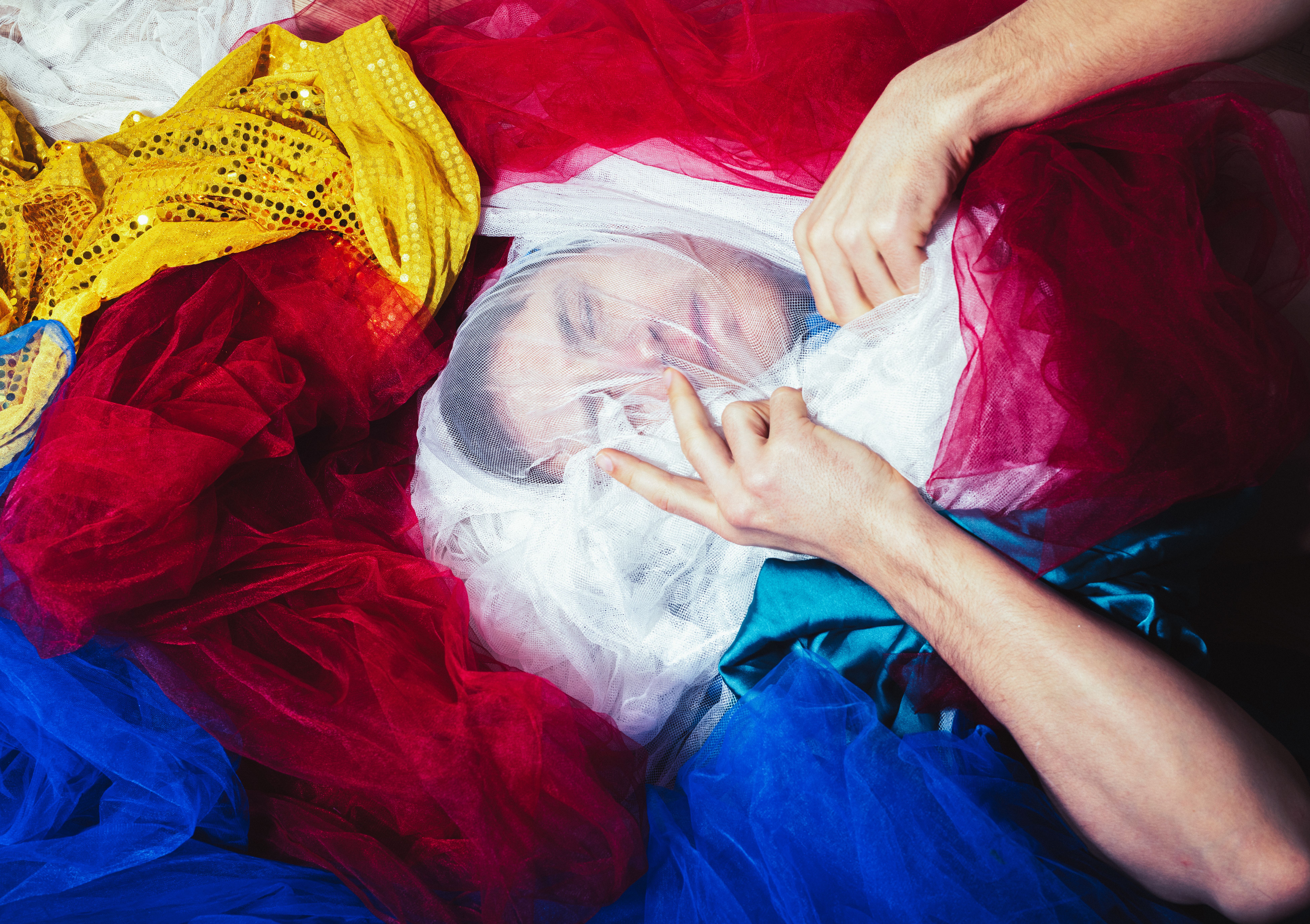 Man Covering Face with Shopping Bag · Free Stock Photo