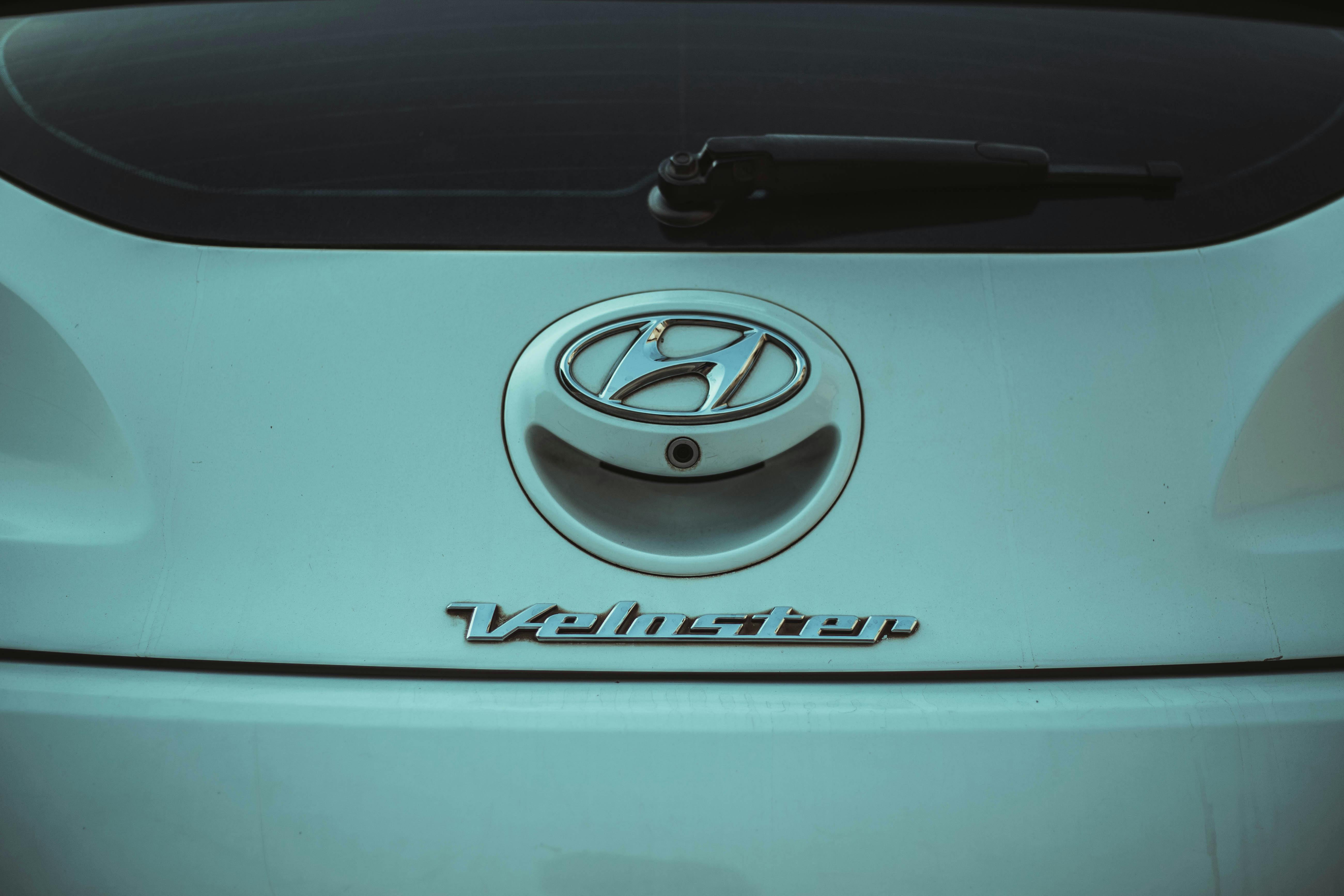 Logo on the Back of a Hyundai Veloster · Free Stock Photo