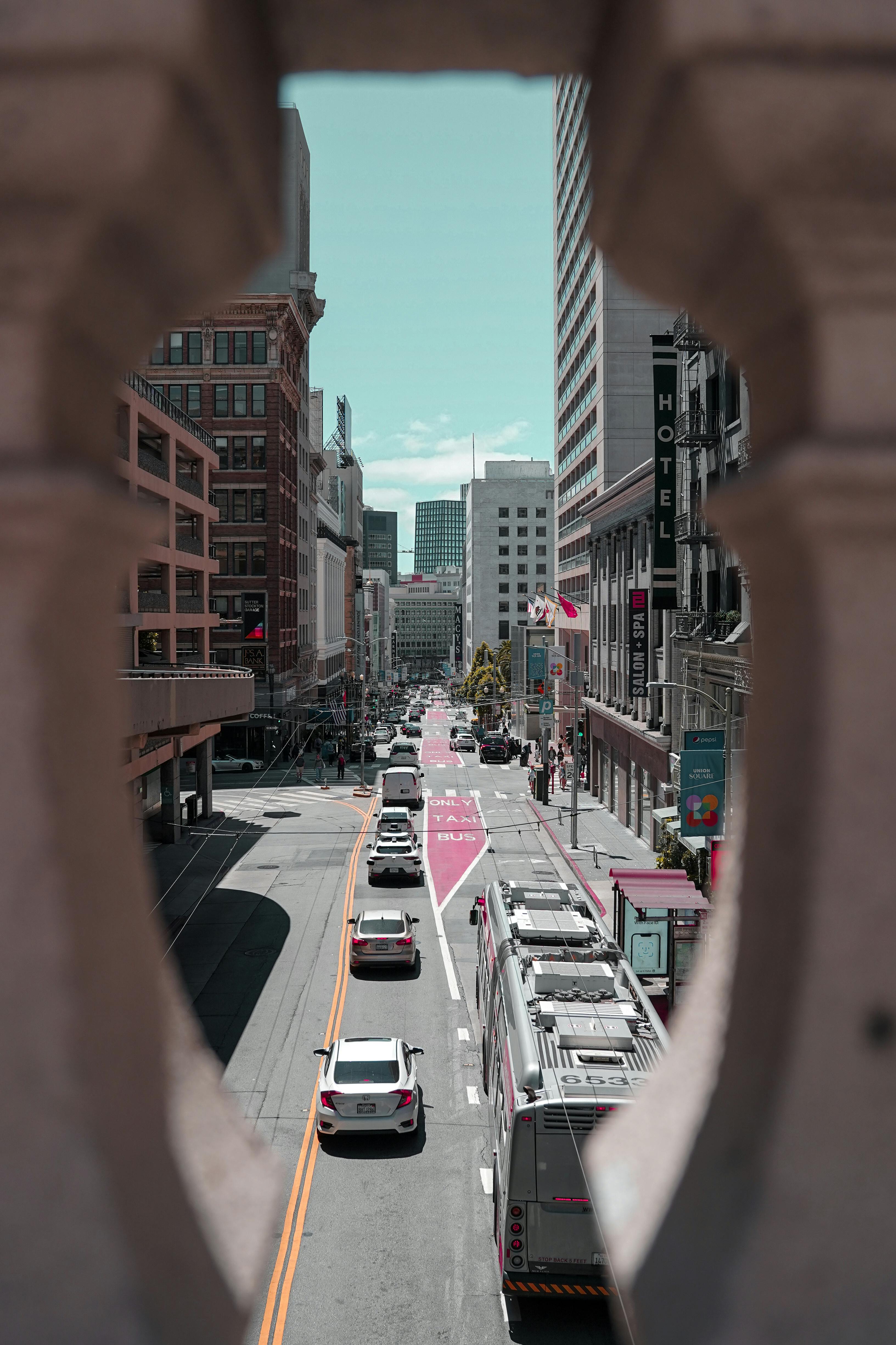 Road In Between Buildings · Free Stock Photo