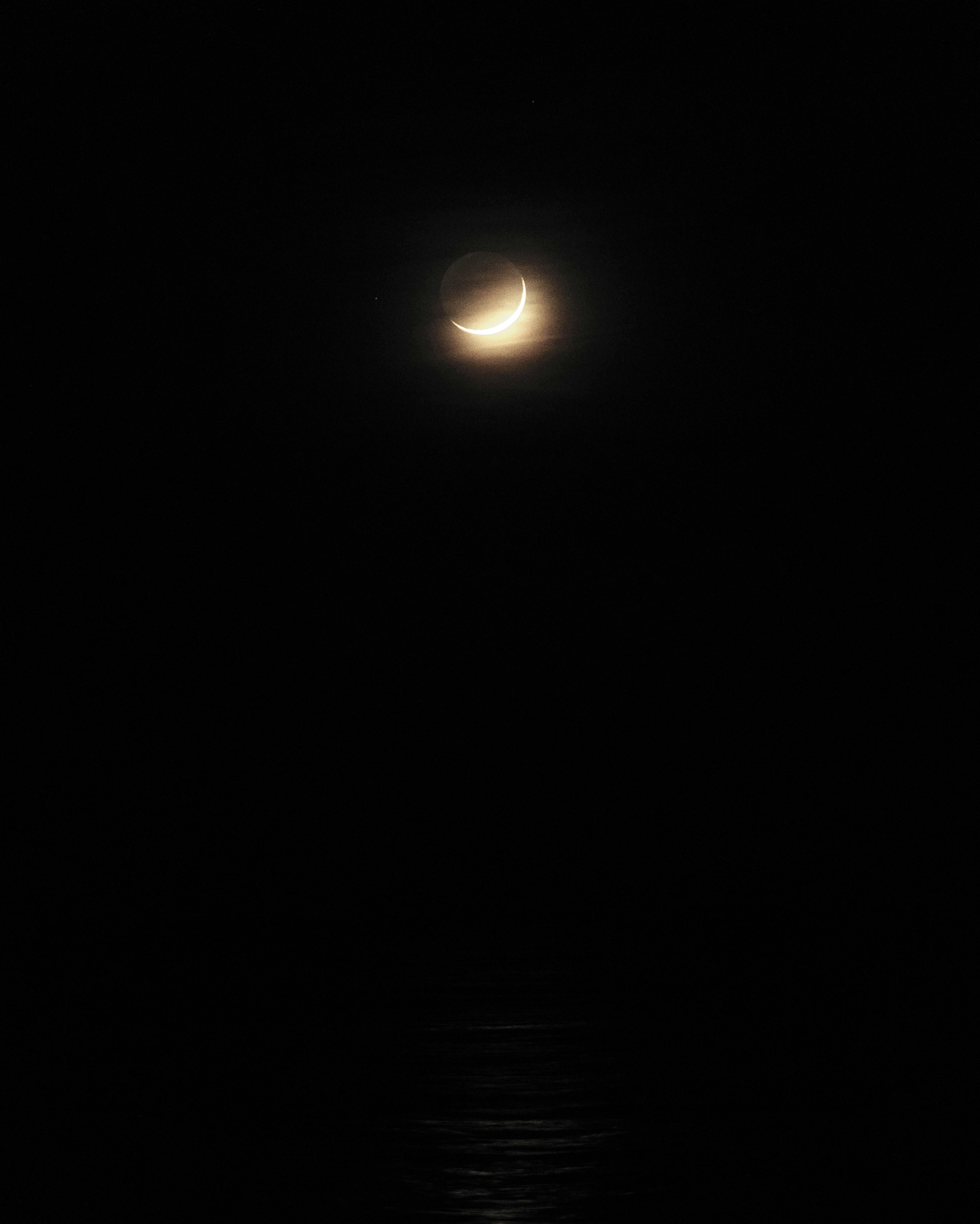 Photo of Moon on a Dark Sky · Free Stock Photo