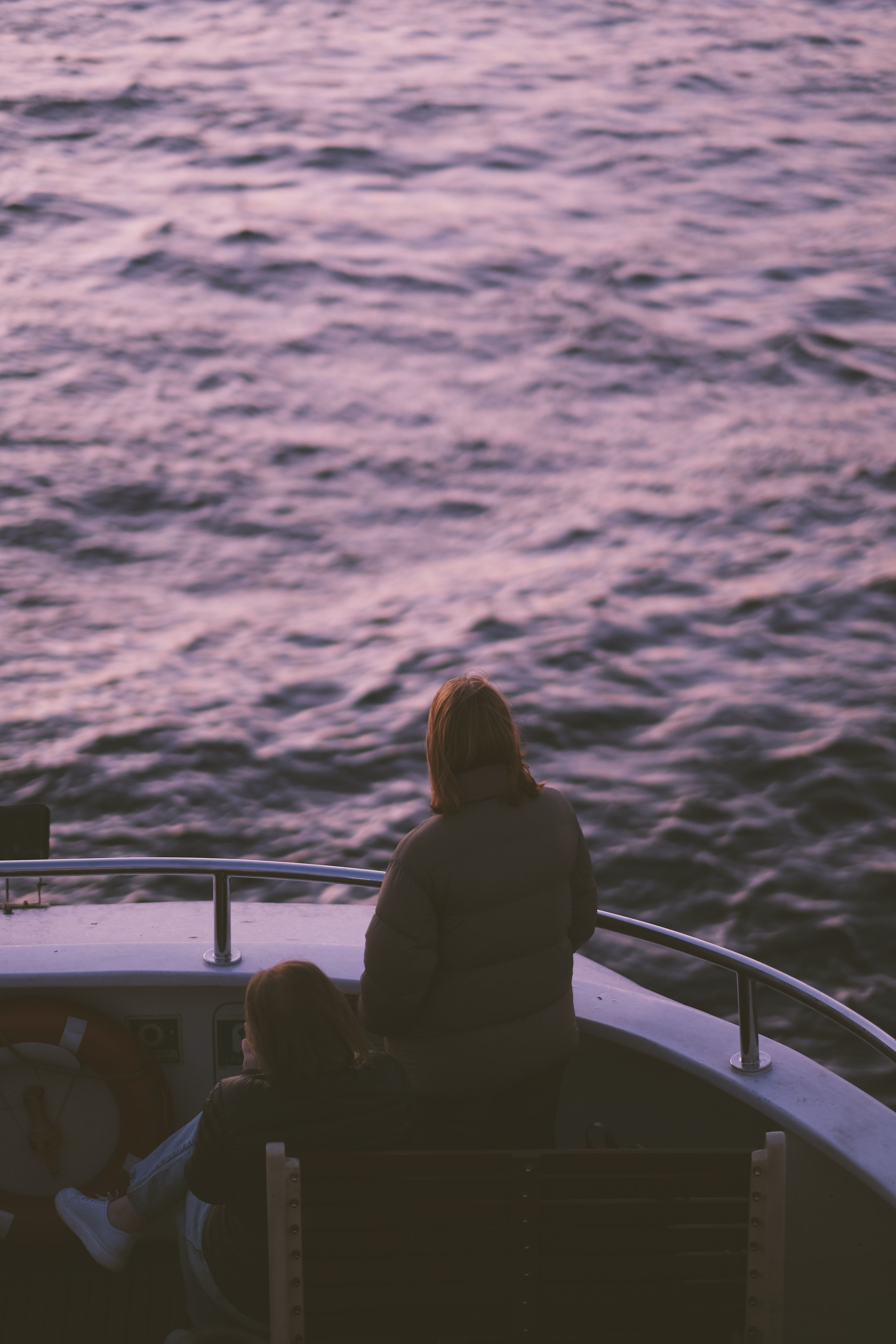 People on a Cruise Ship Looking at a View · Free Stock Photo