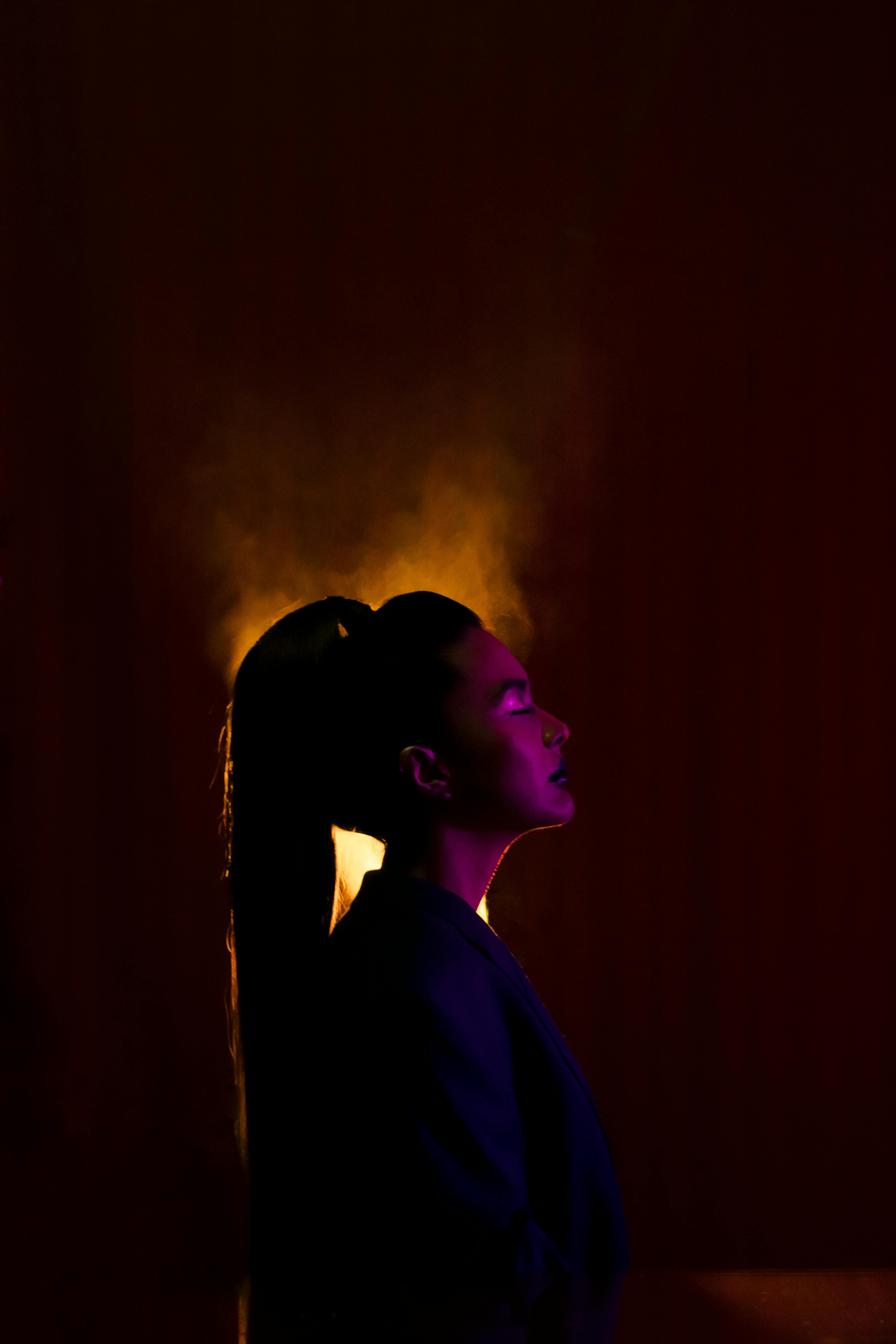 Portrait of Woman in Ponytail · Free Stock Photo