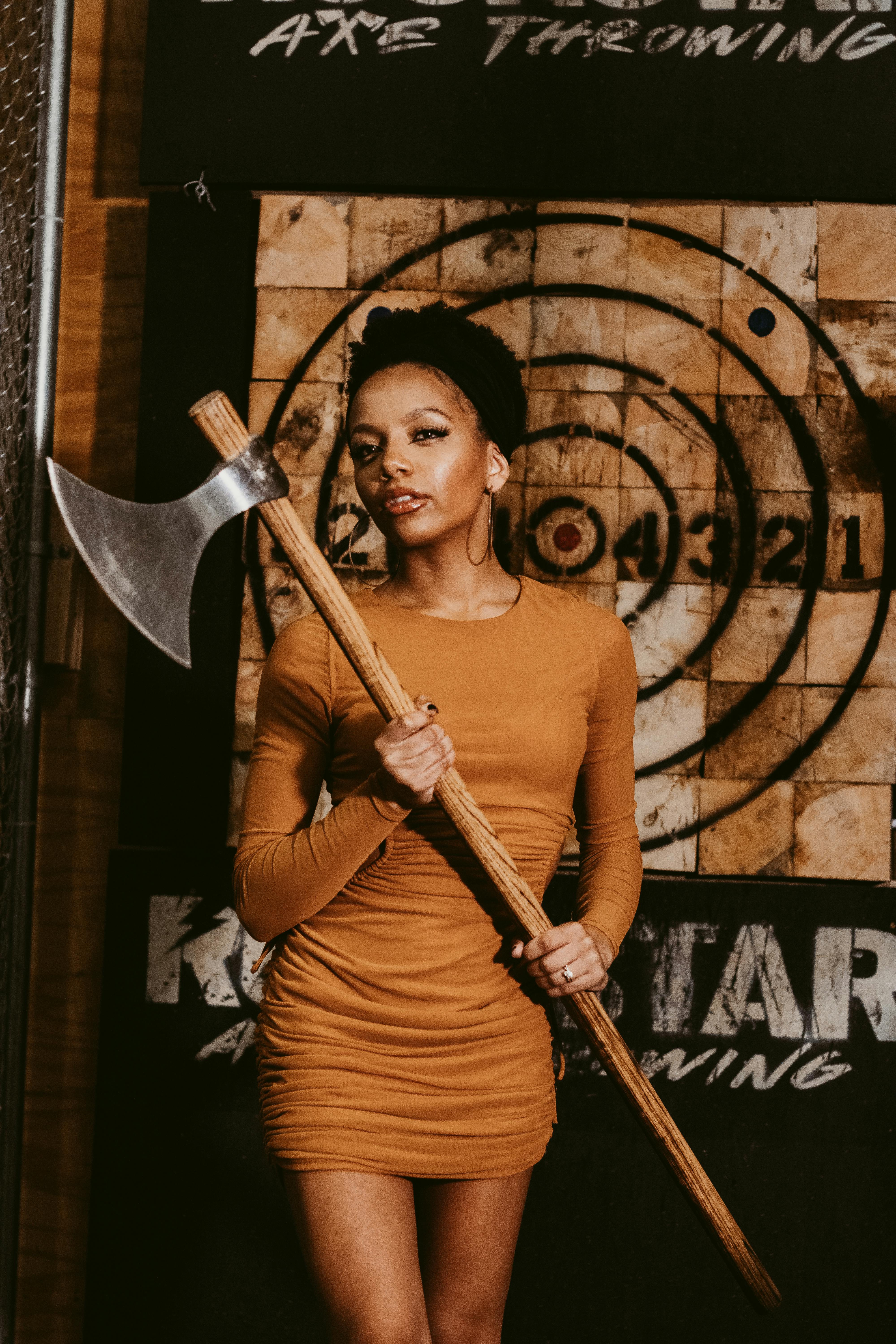 Woman Holding Axe Photos, Download The BEST Free Woman Holding Axe ...