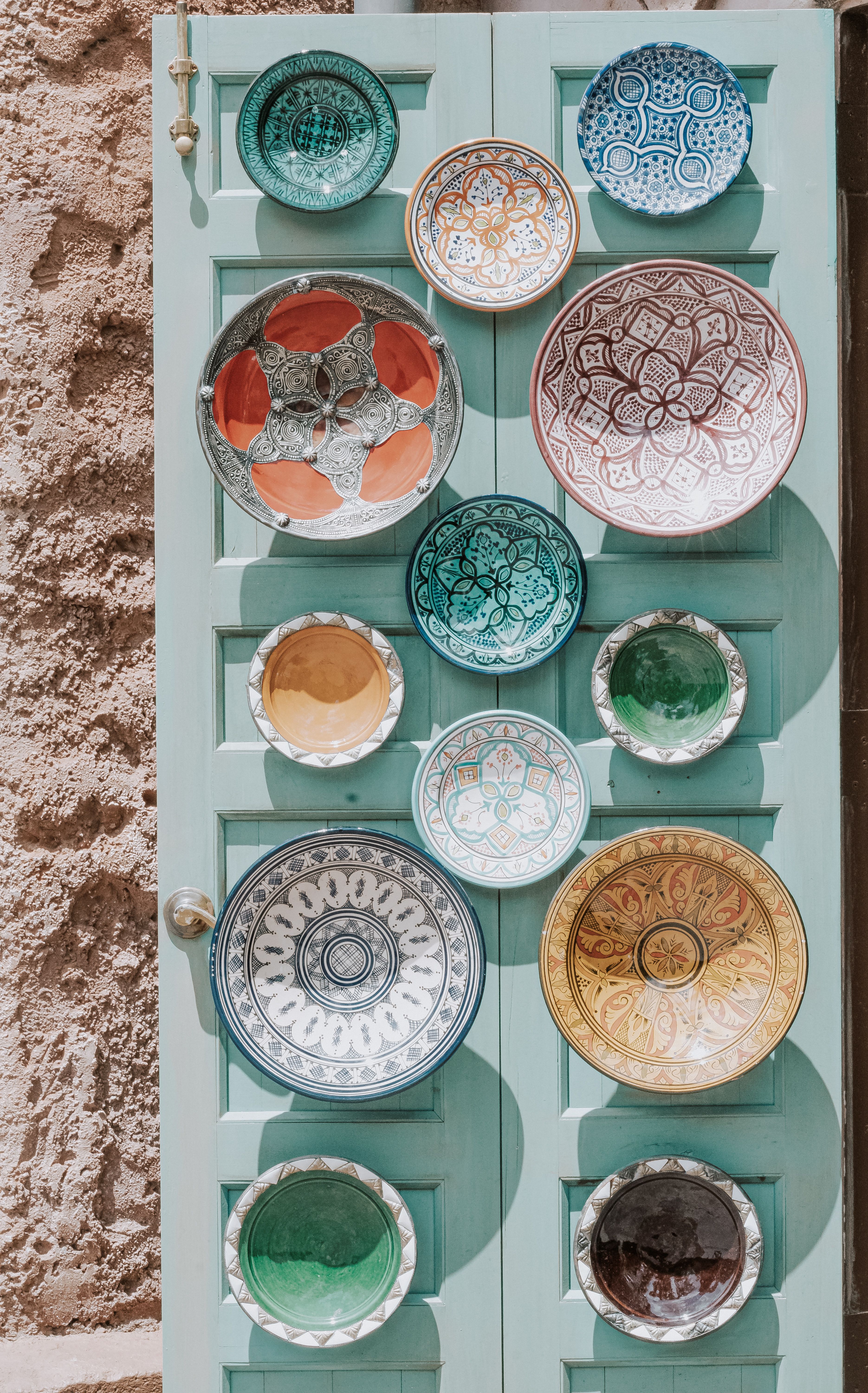 Top View of Colorful Pottery · Free Stock Photo