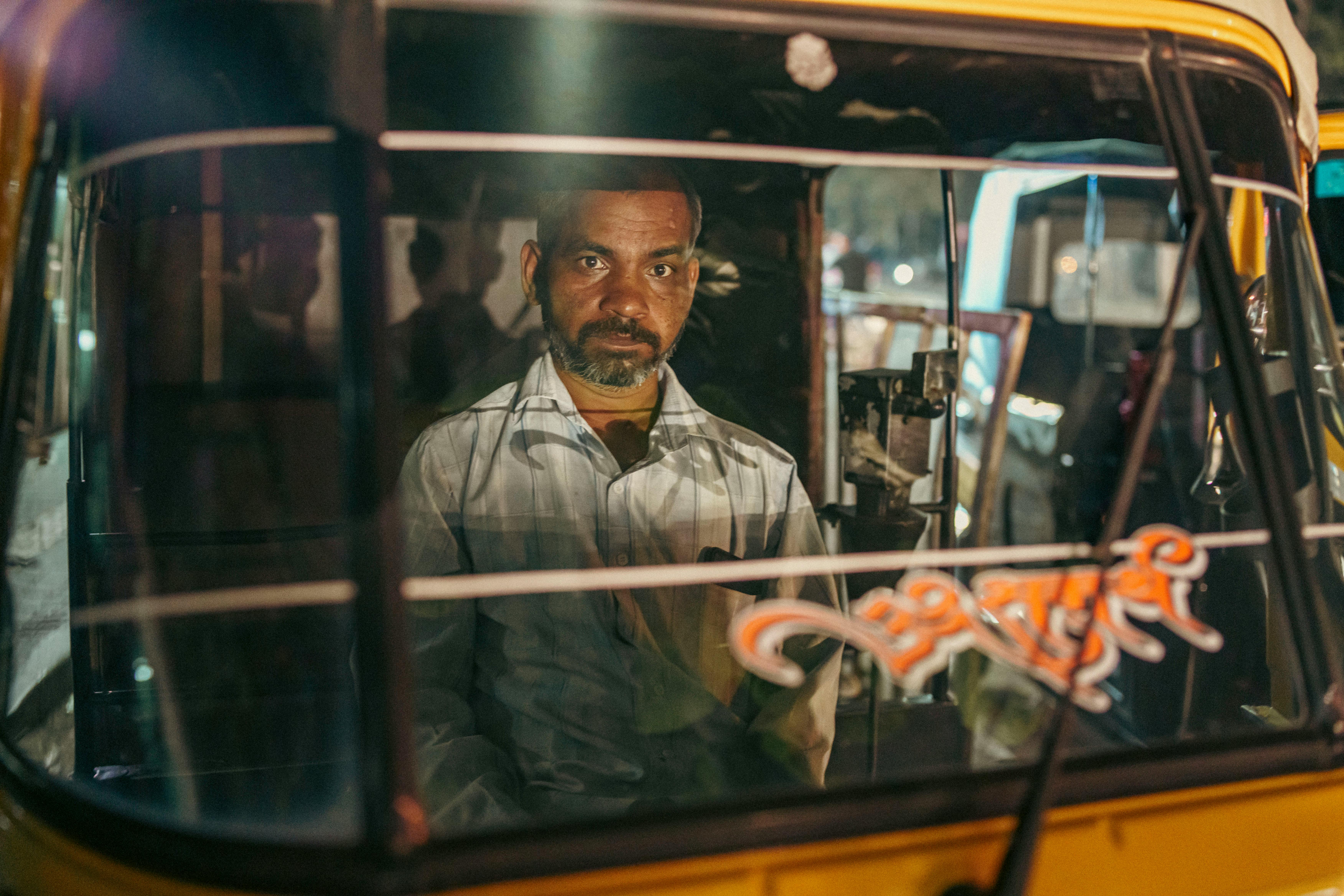Driver in Auto Rickshaw · Free Stock Photo