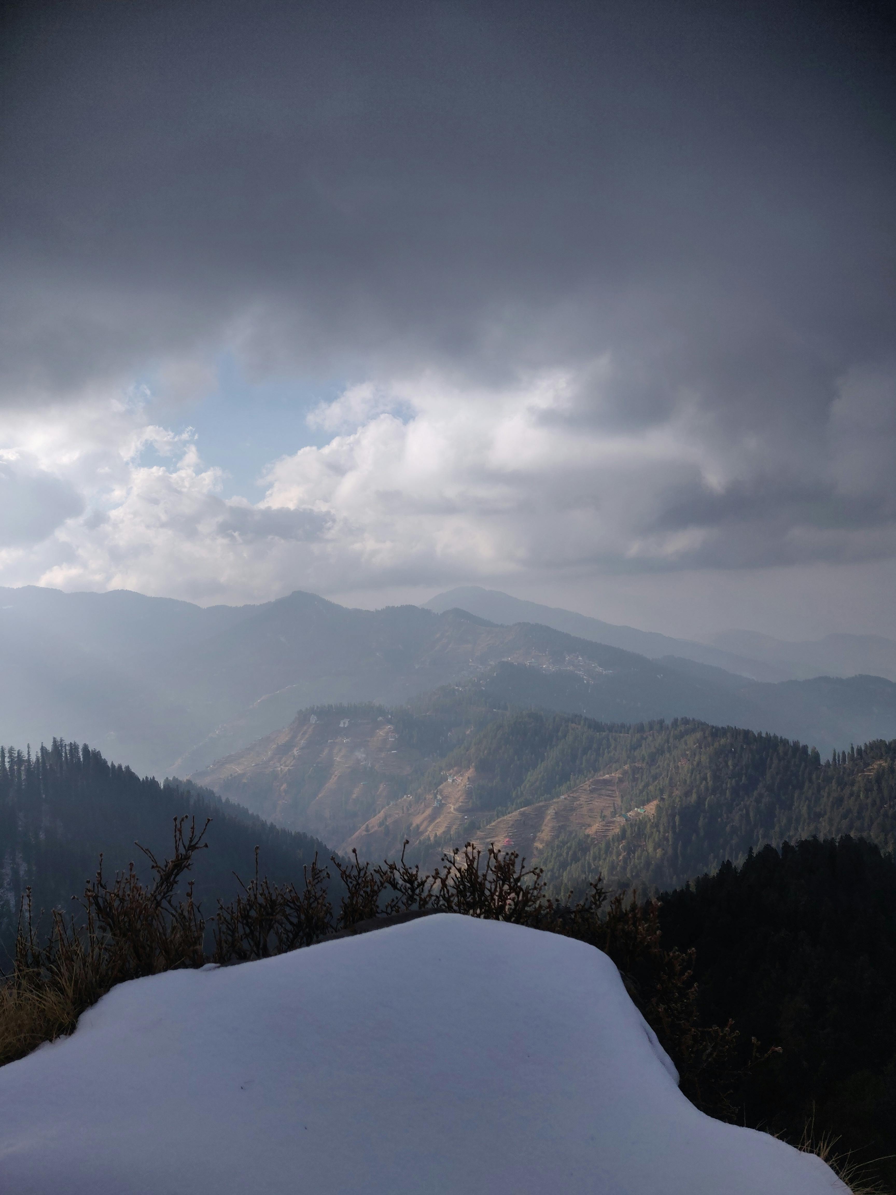 Snow on Mountain Top · Free Stock Photo