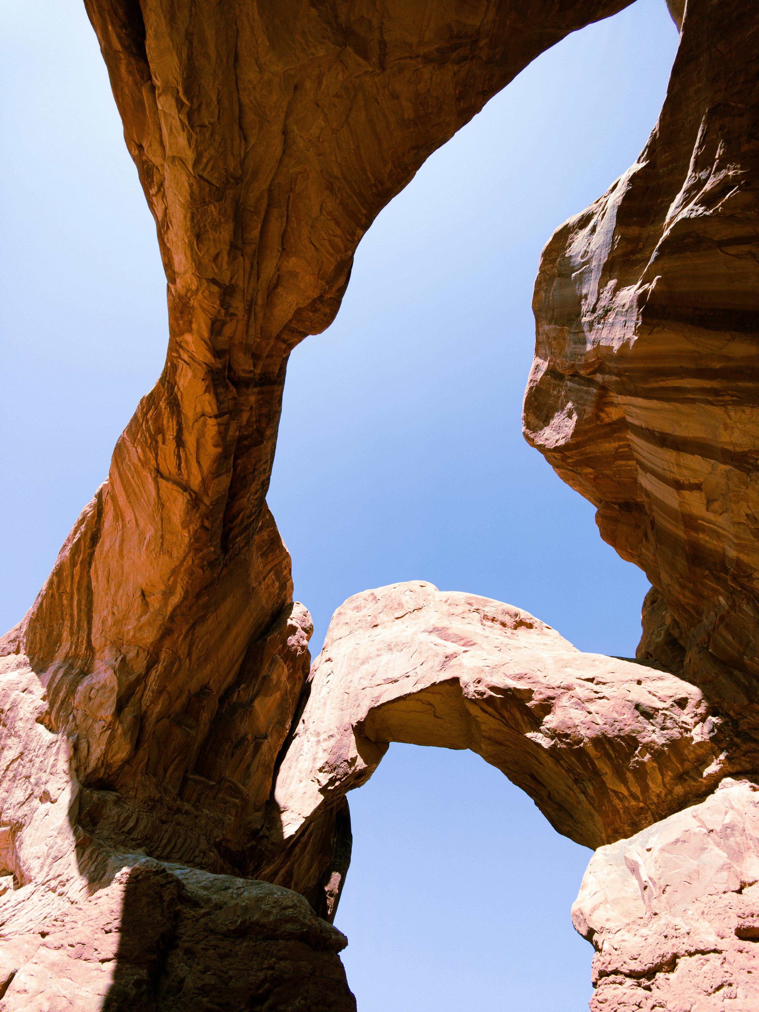 Low Angle Shot of a Rock Mountain Cliff · Free Stock Photo