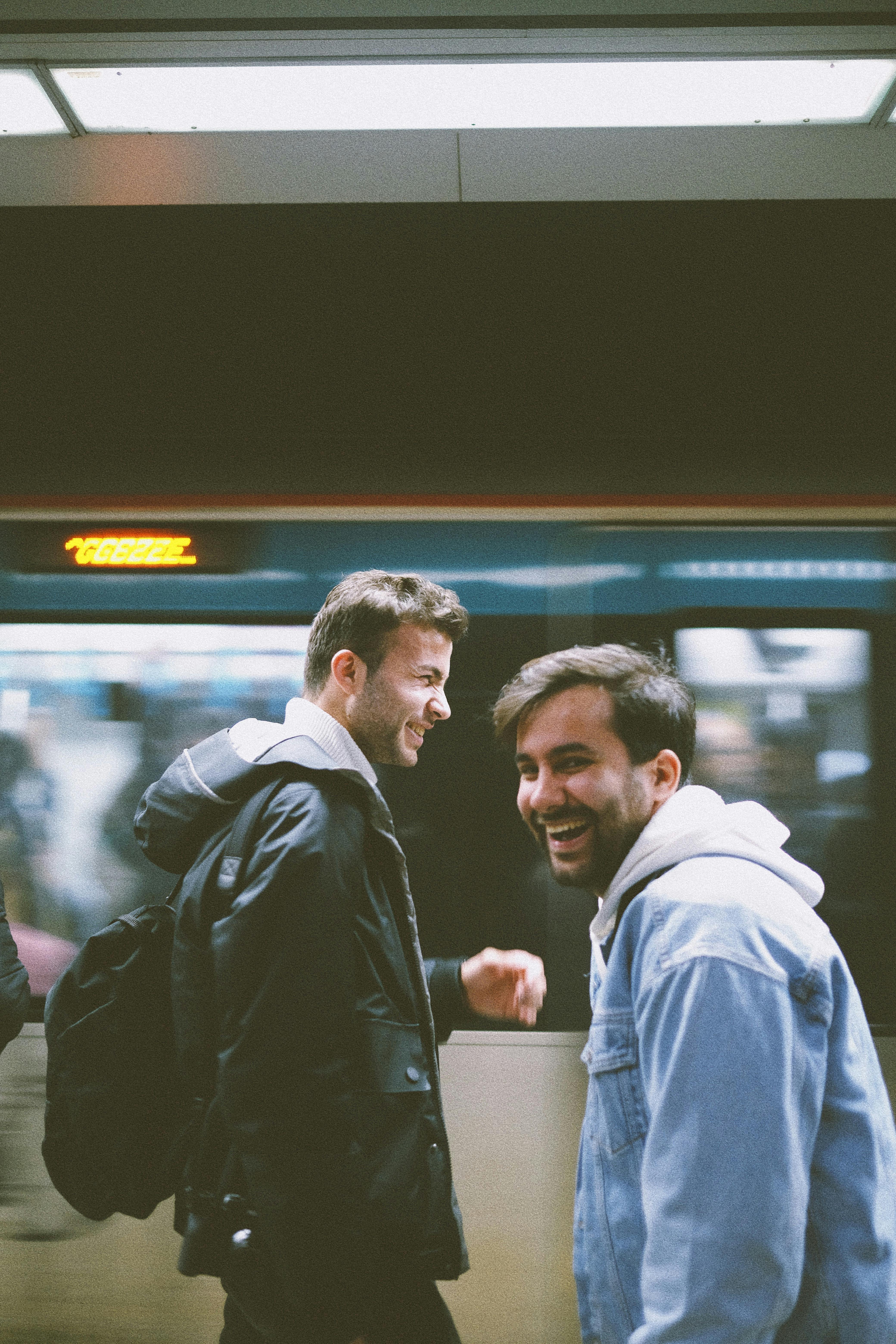Two Men Laughing · Free Stock Photo