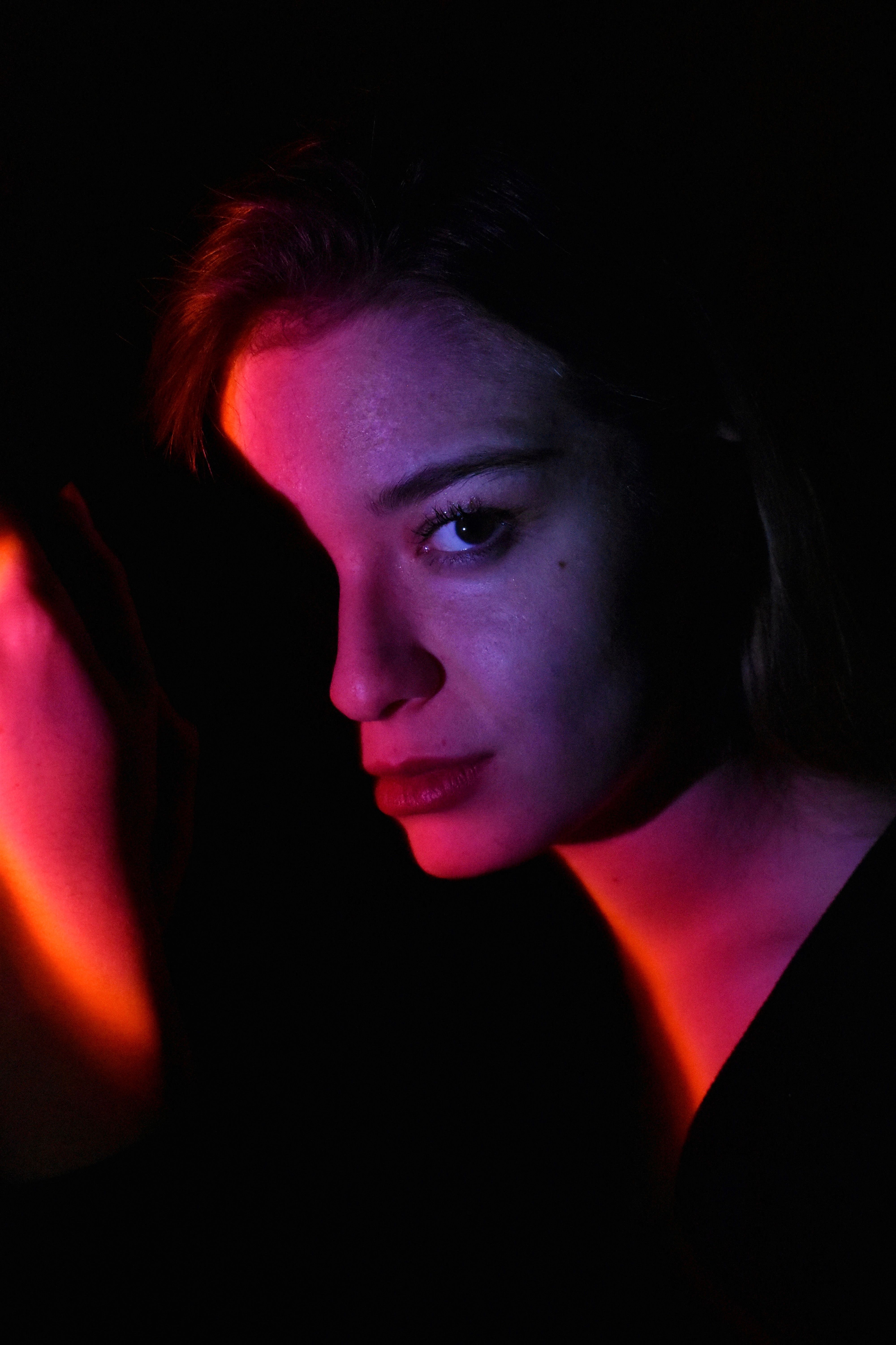 Light on Woman Face · Free Stock Photo