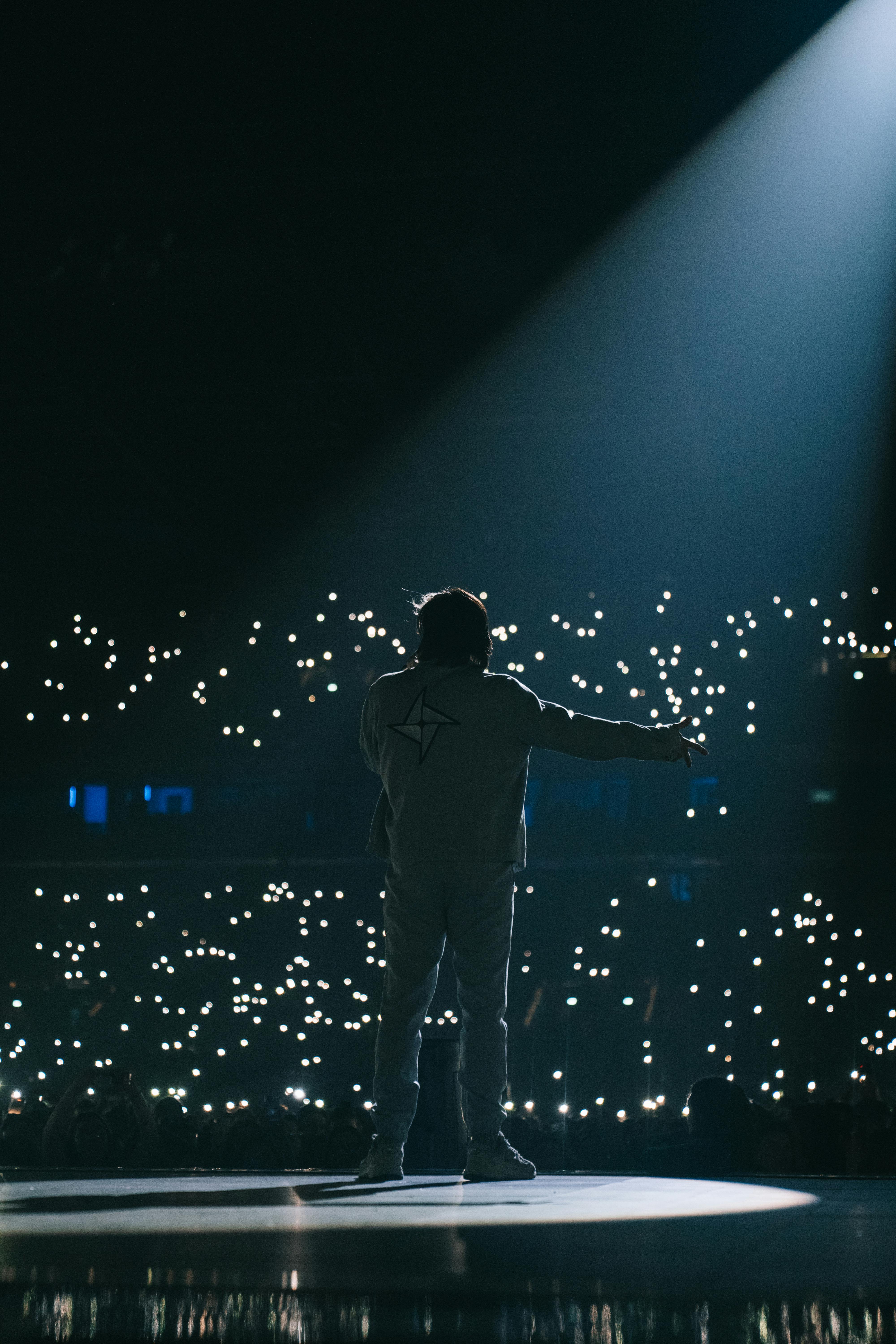 Back View of Singer on Stage · Free Stock Photo