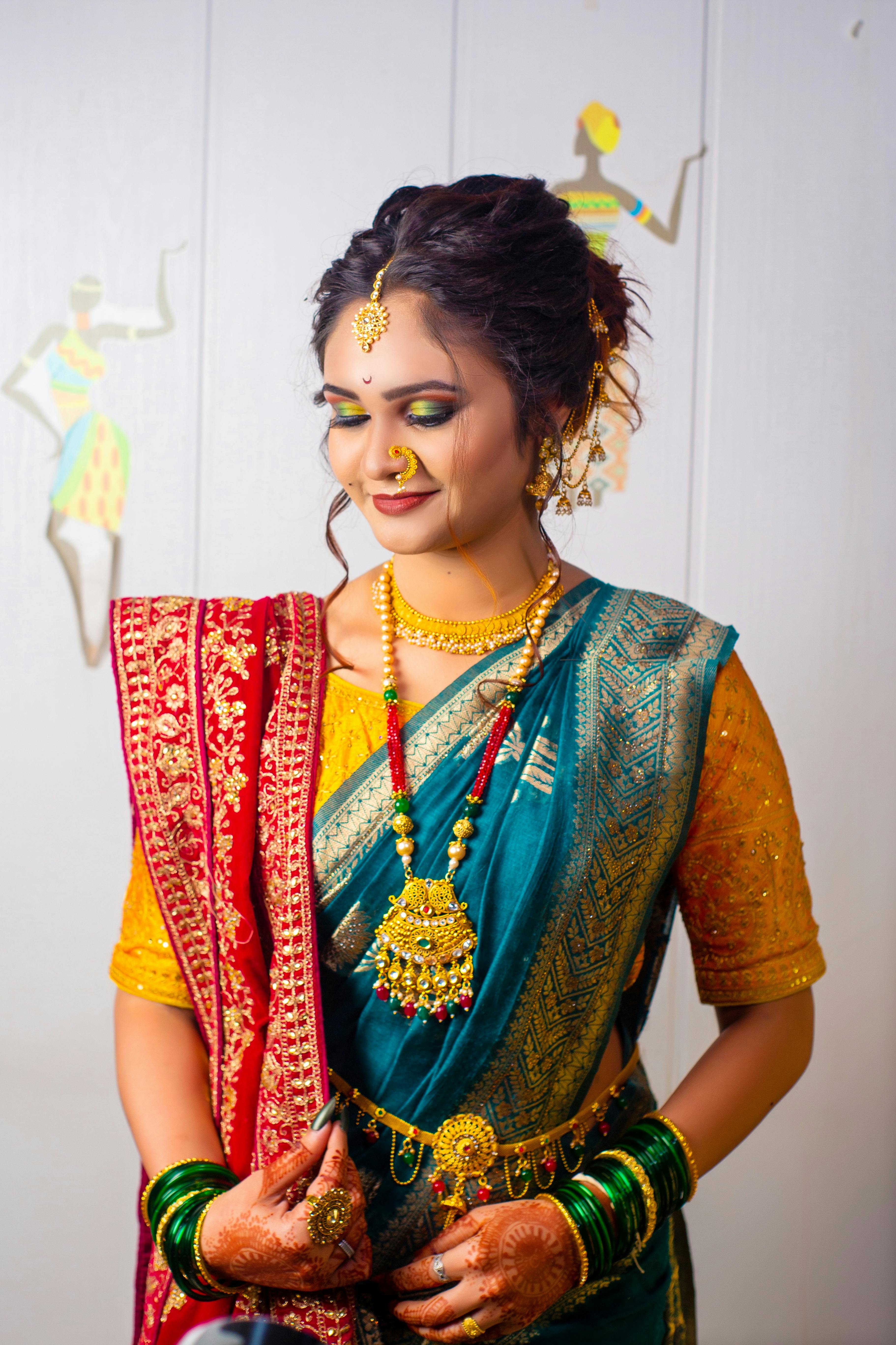 Hindu Bride in Wedding Traditional Costume · Free Stock Photo