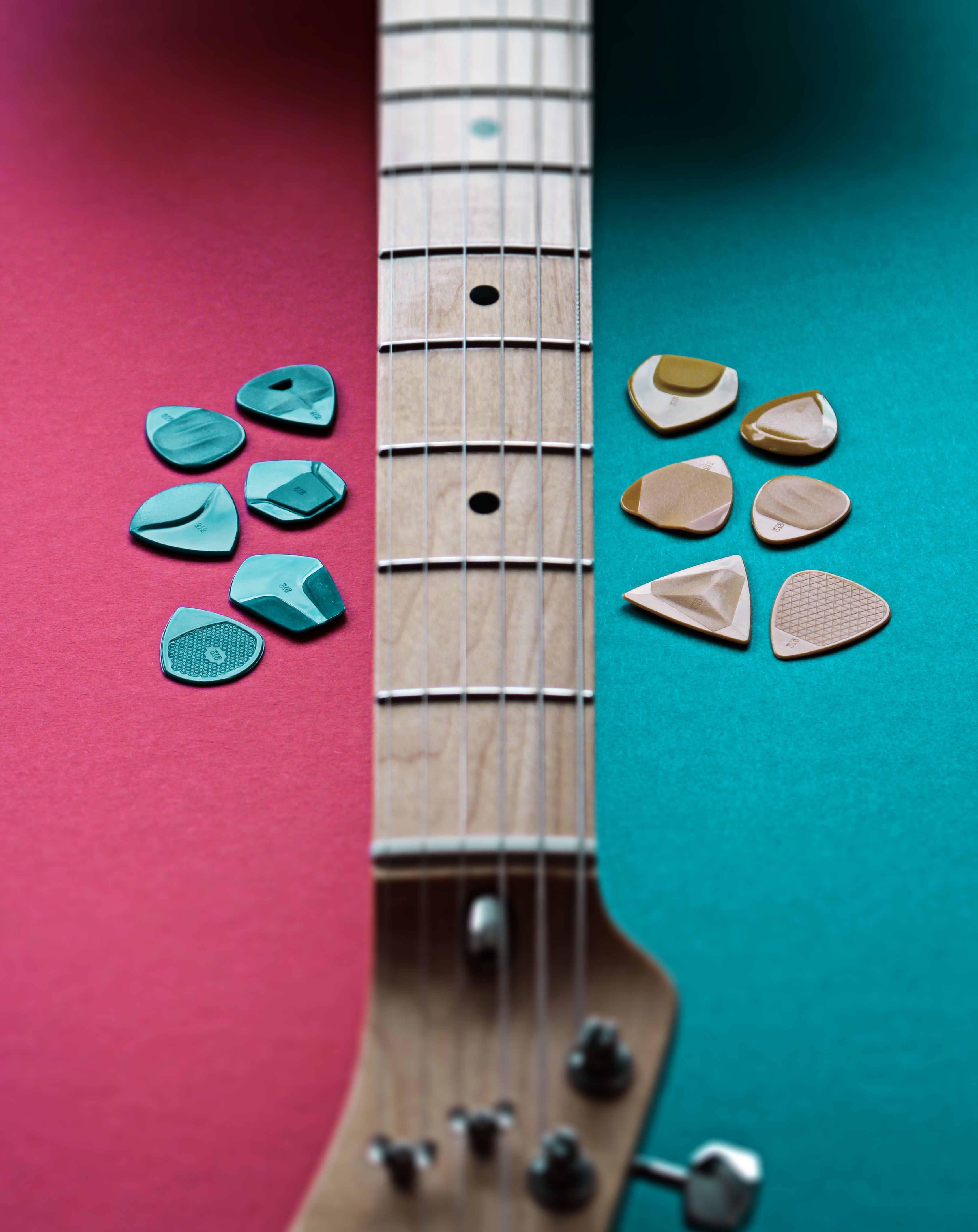 Guitar Picks and a Guitar · Free Stock Photo