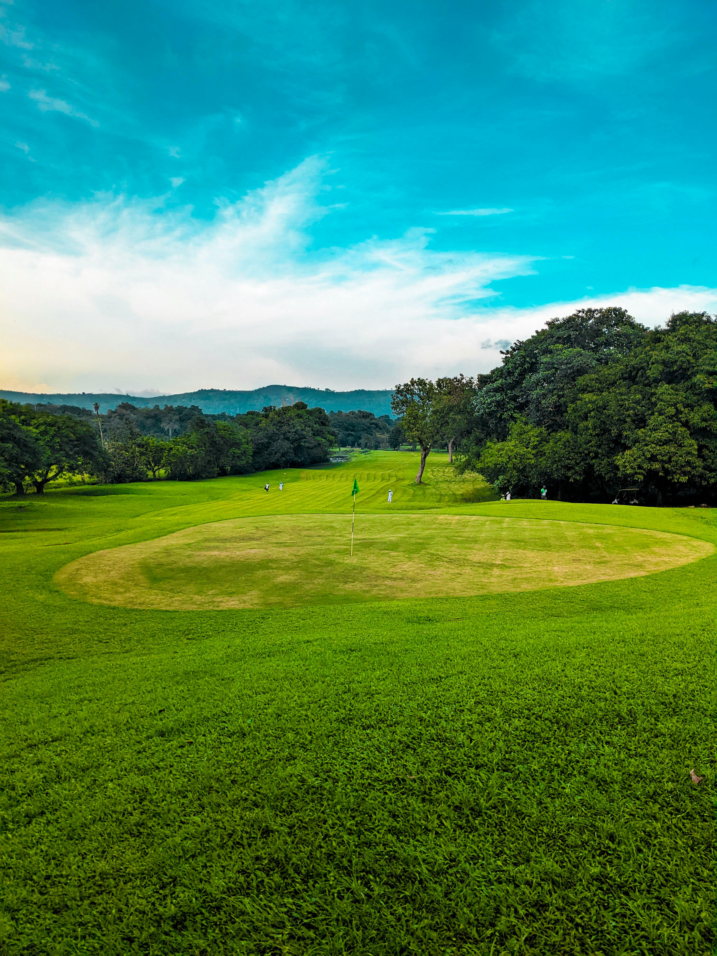 Blue Sky and Cloud over Golf Course · Free Stock Photo