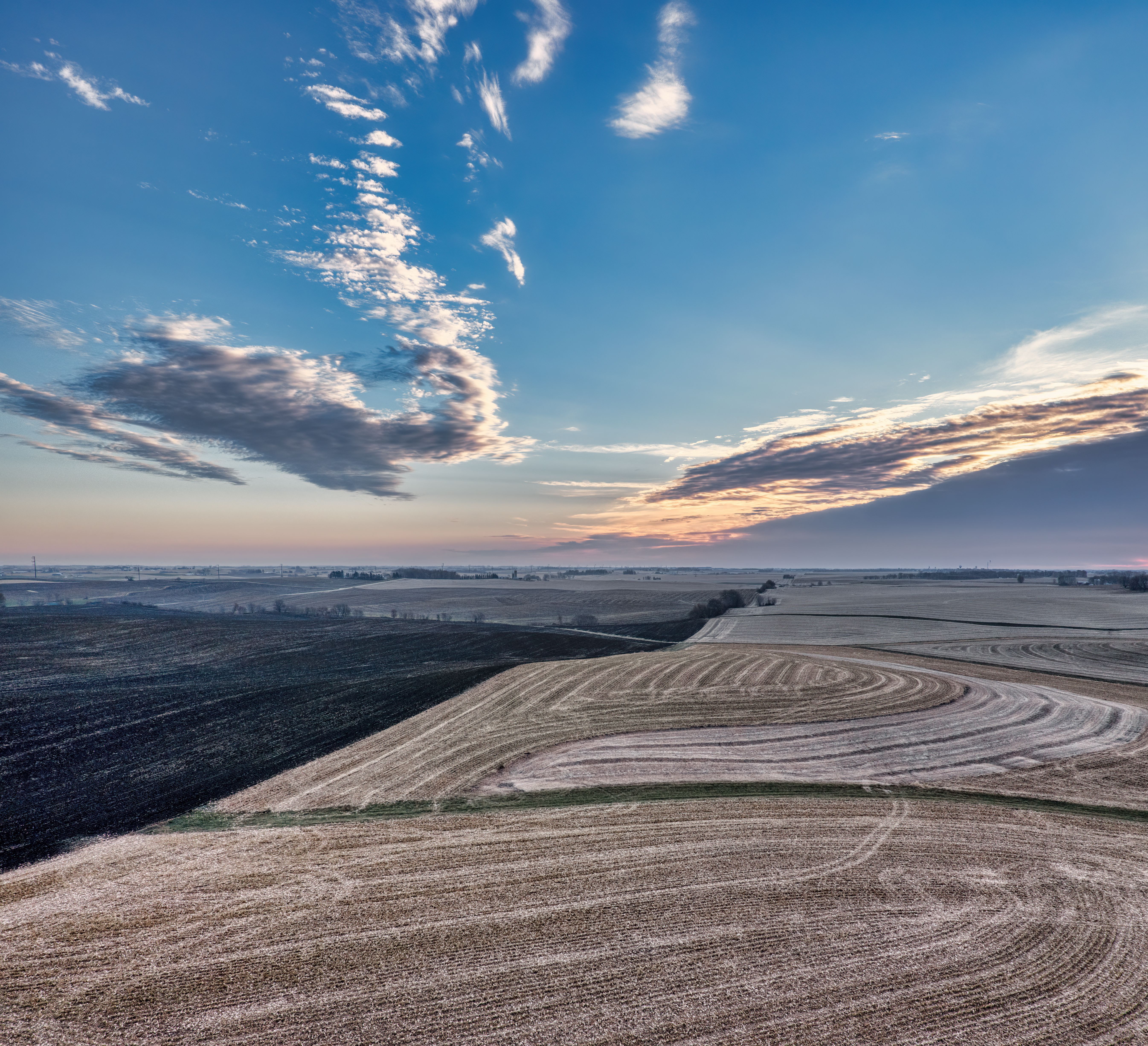 Landscape of Rural Fields on Plains · Free Stock Photo