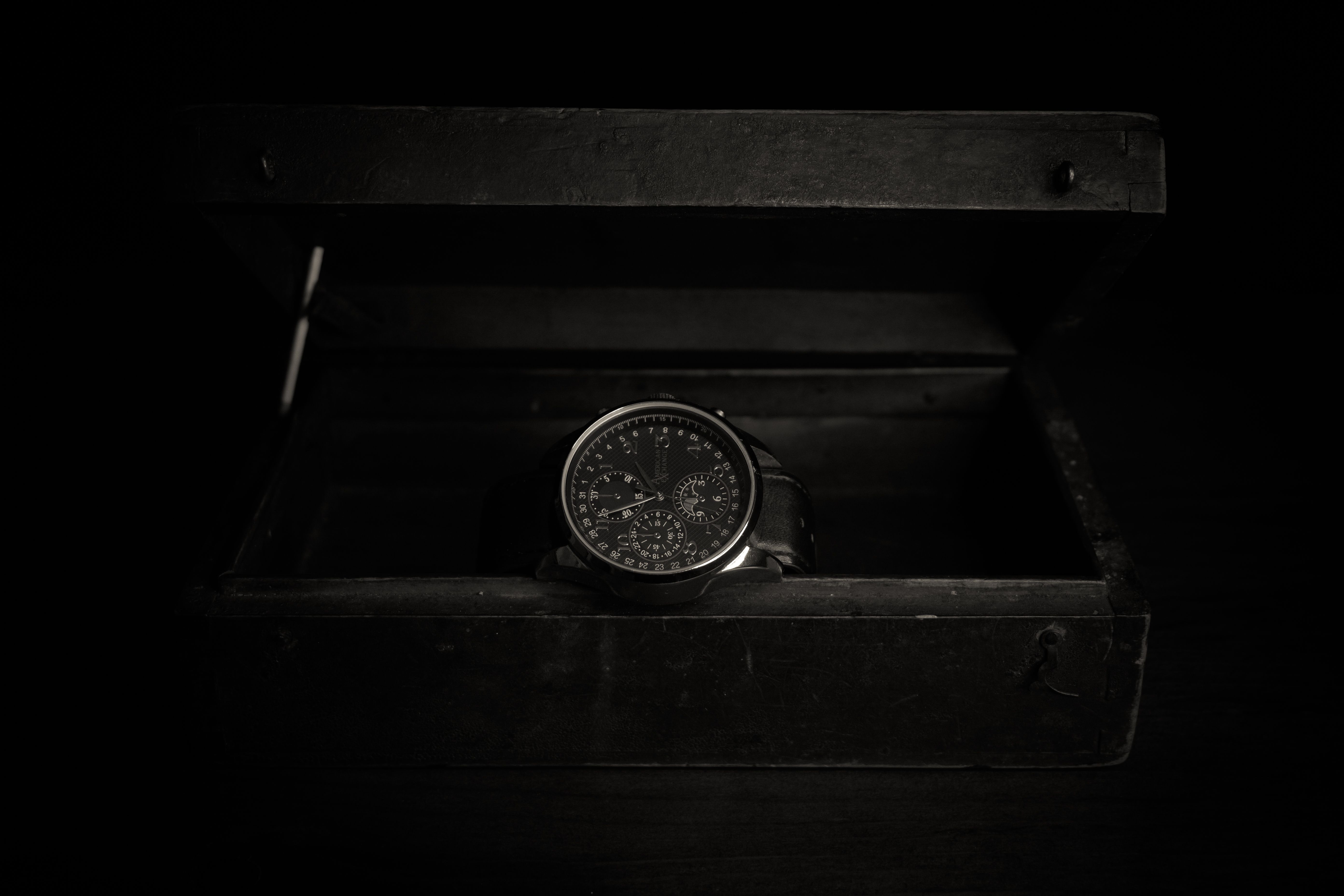 Wristwatch in Darkness · Free Stock Photo