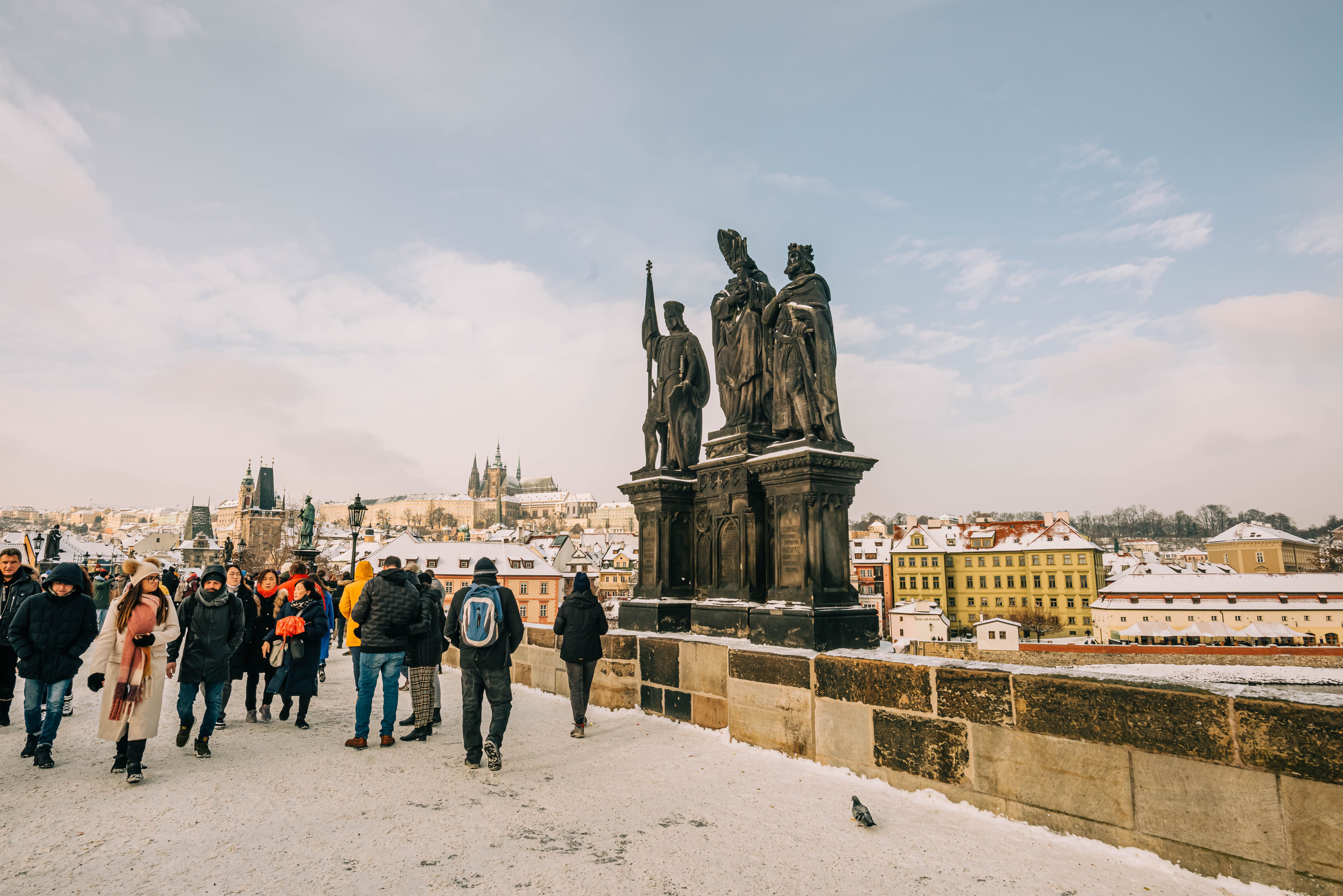 Charles Bridge in Snow · Free Stock Photo