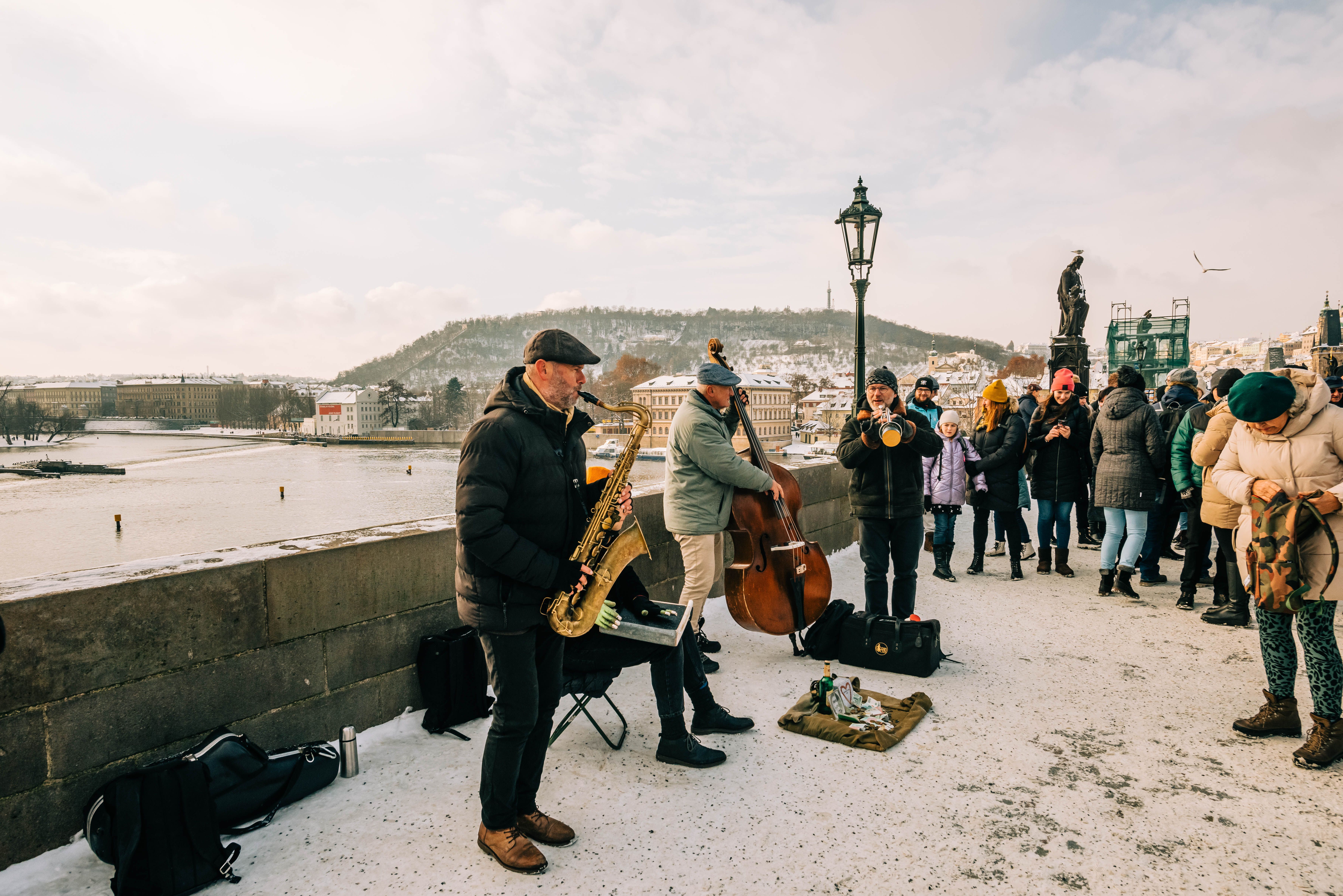 A Band Performing on a Street · Free Stock Photo