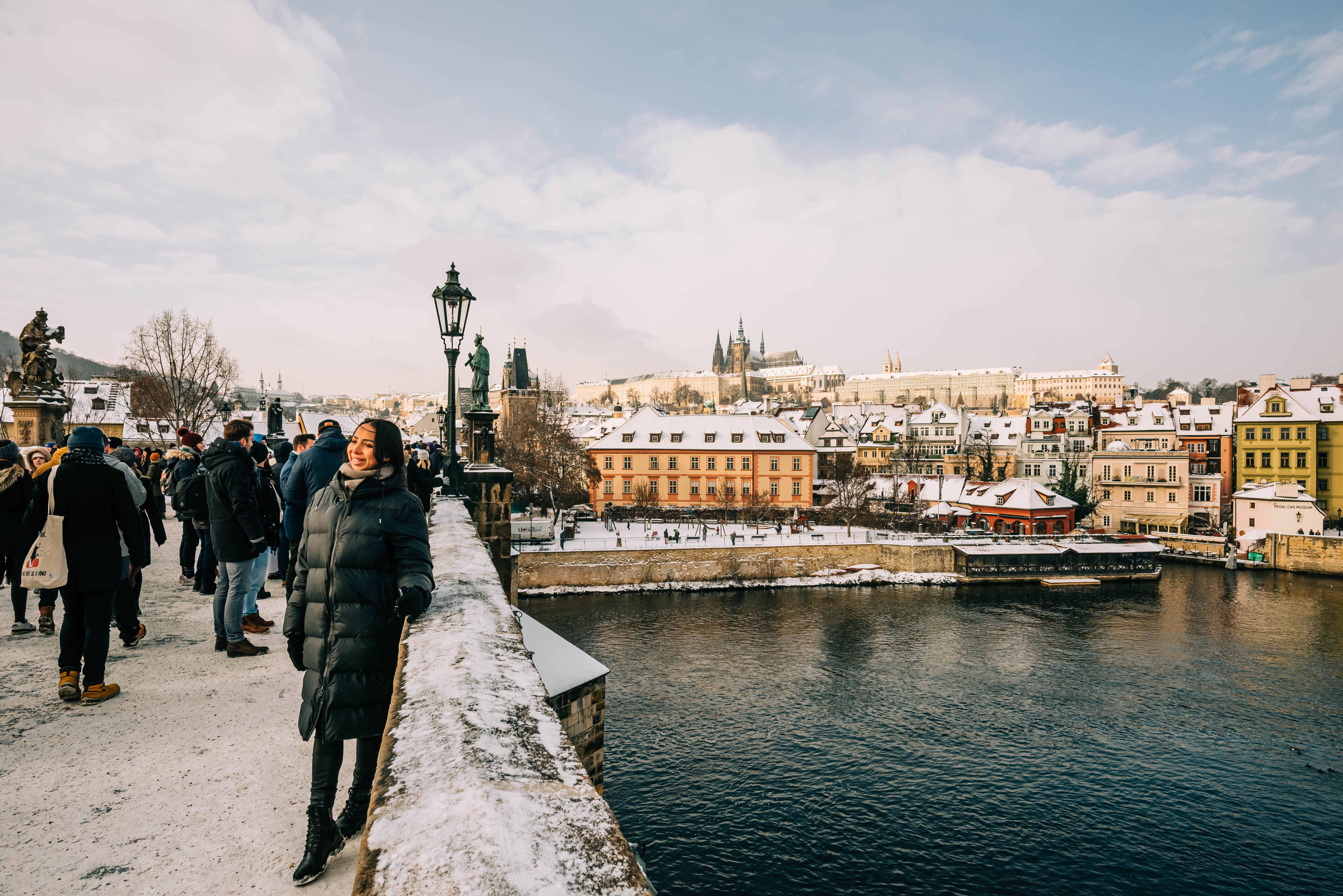 Prague Cityscape with Charles Bridge · Free Stock Photo