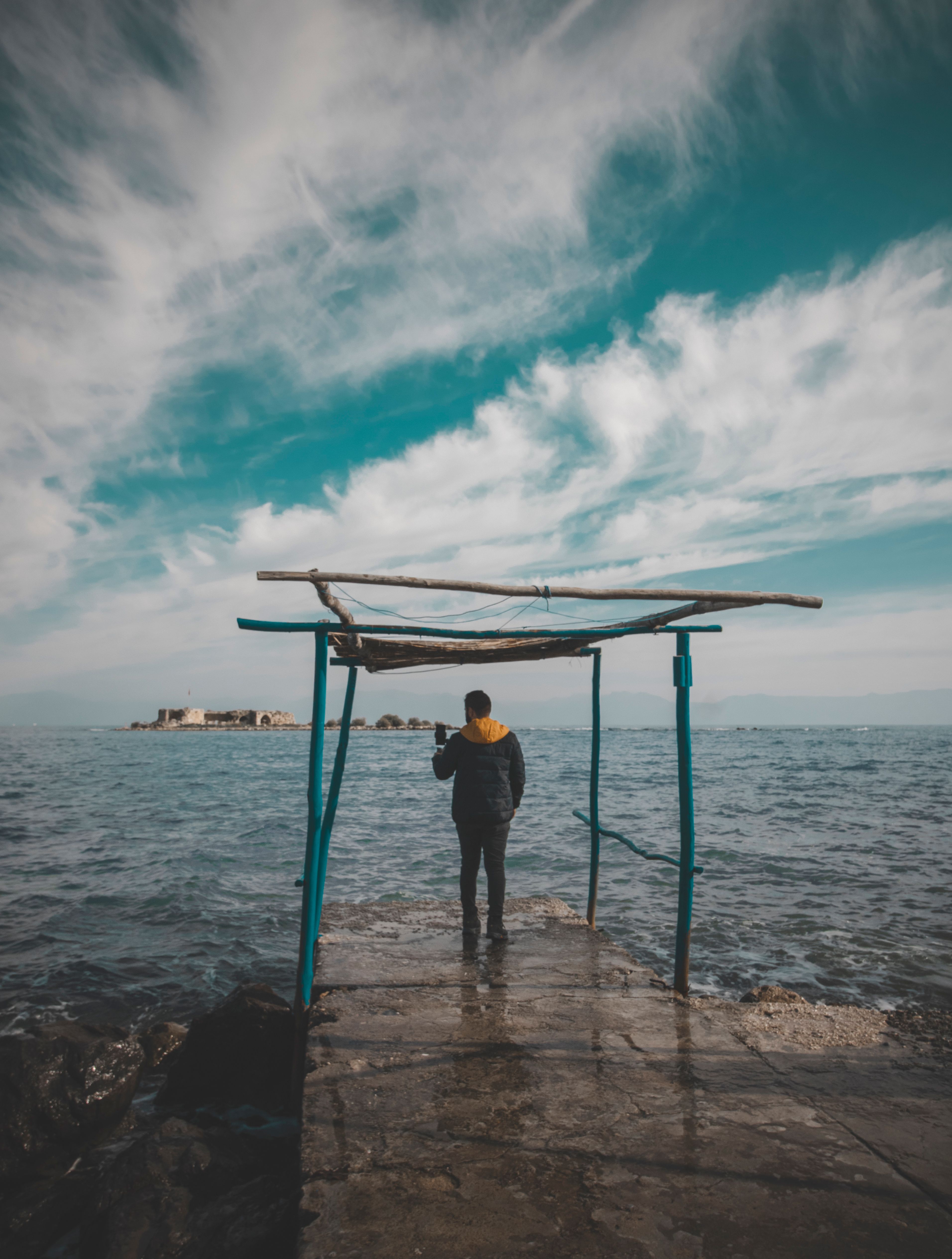 Man Standing On Pier · Free Stock Photo