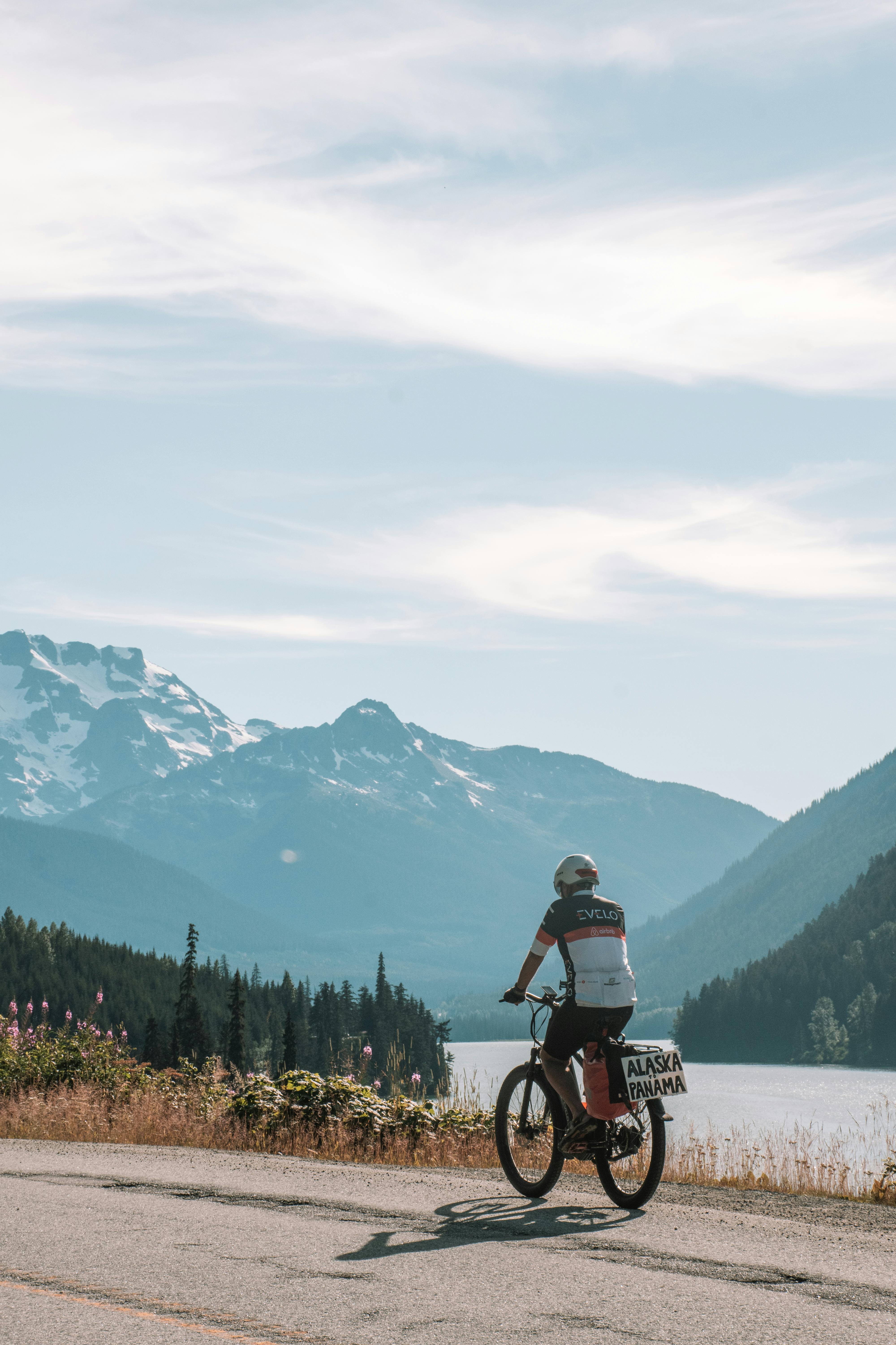 A Biker on the Road · Free Stock Photo