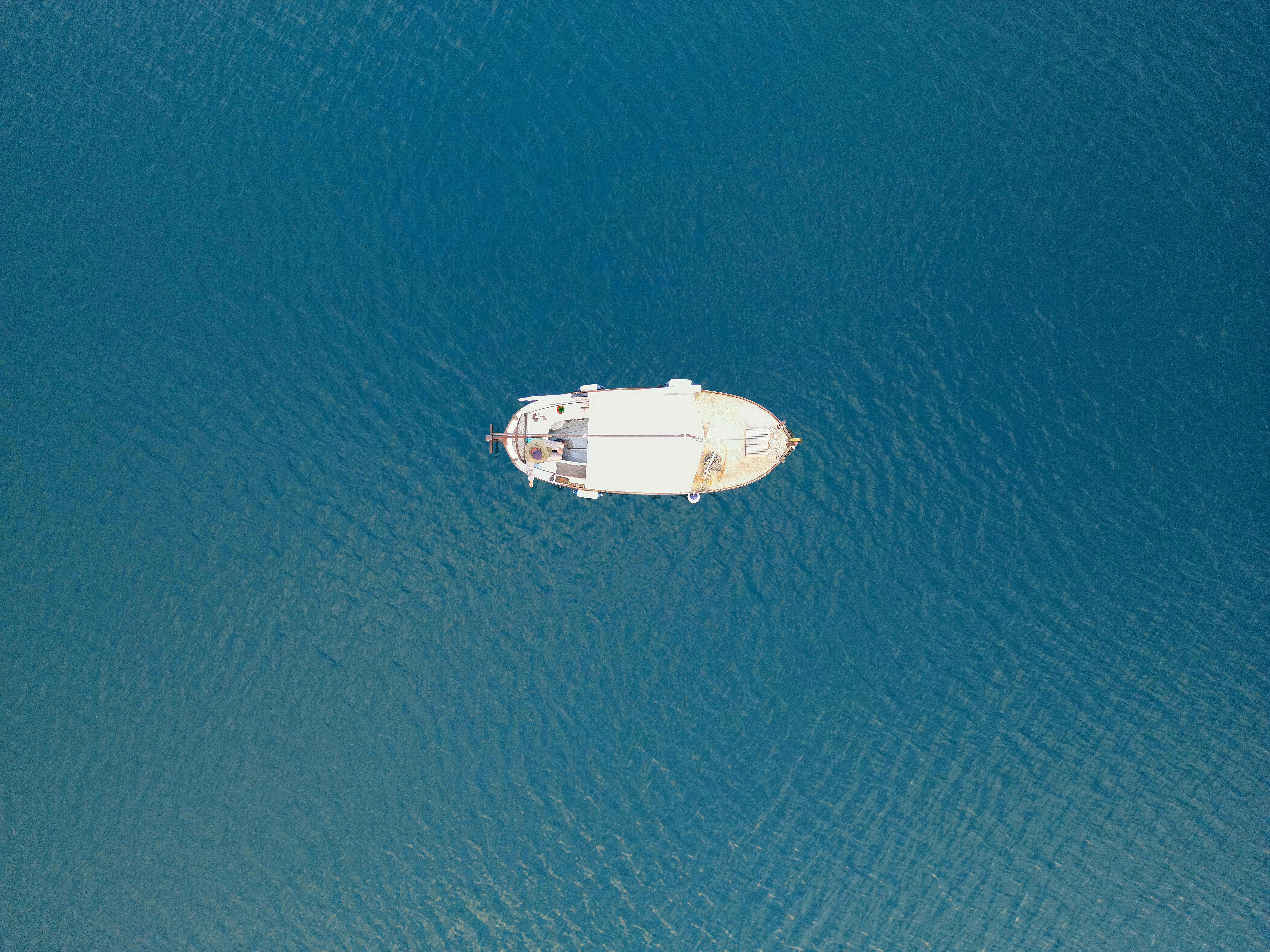 Top View Photo of a Boat · Free Stock Photo