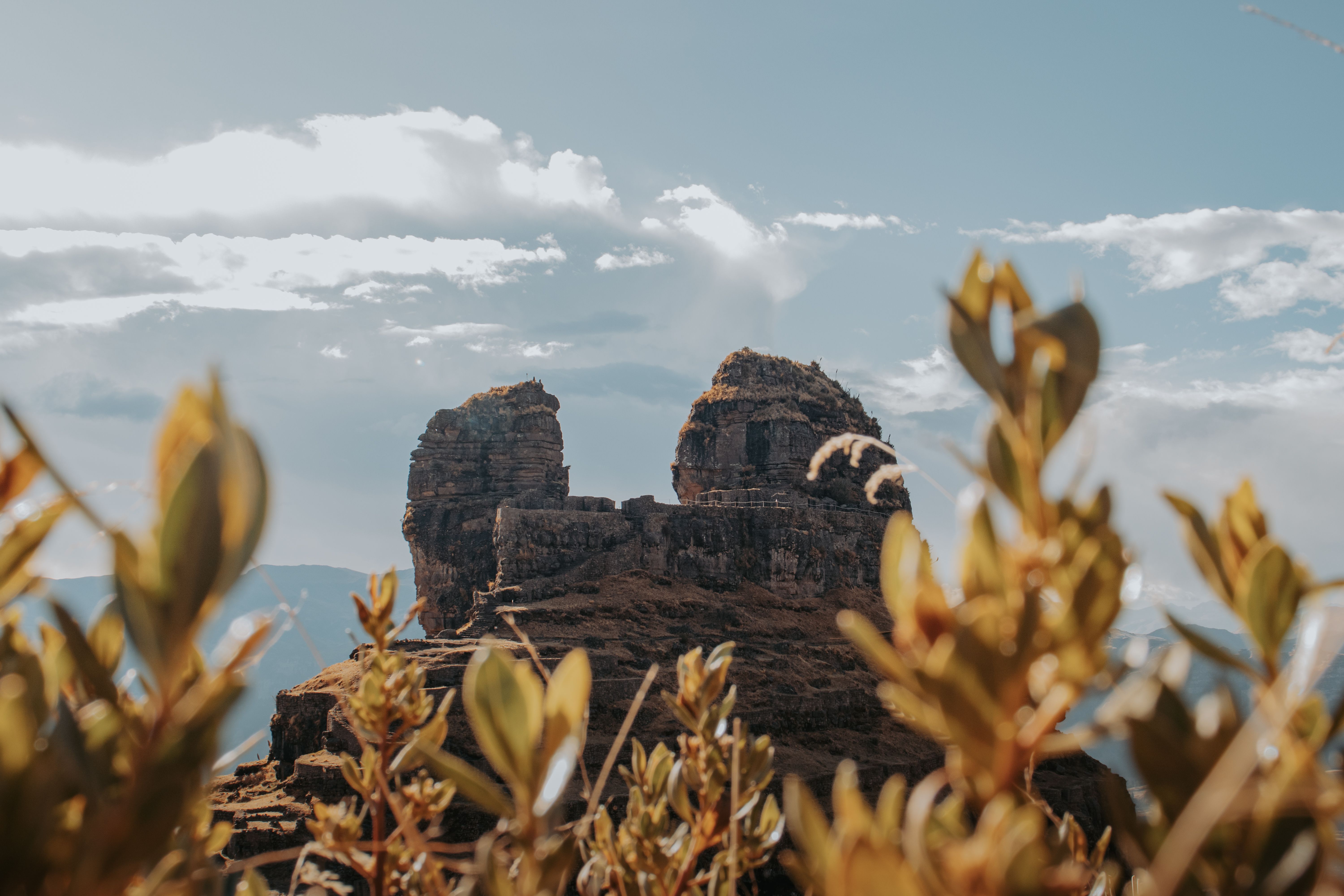 Clouds over Rock Formation · Free Stock Photo