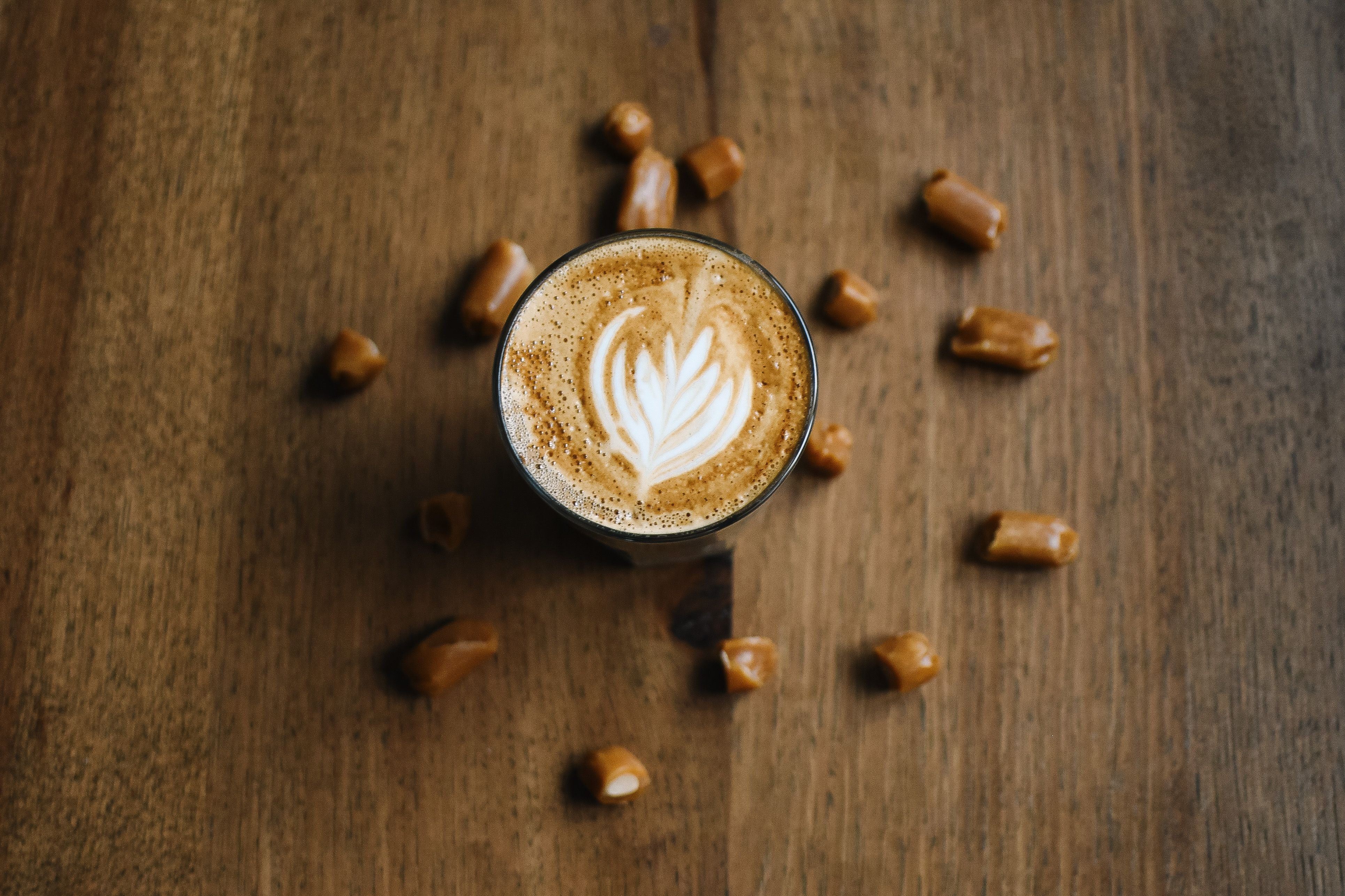 Coffee with a Heart Shaped Froth Art · Free Stock Photo