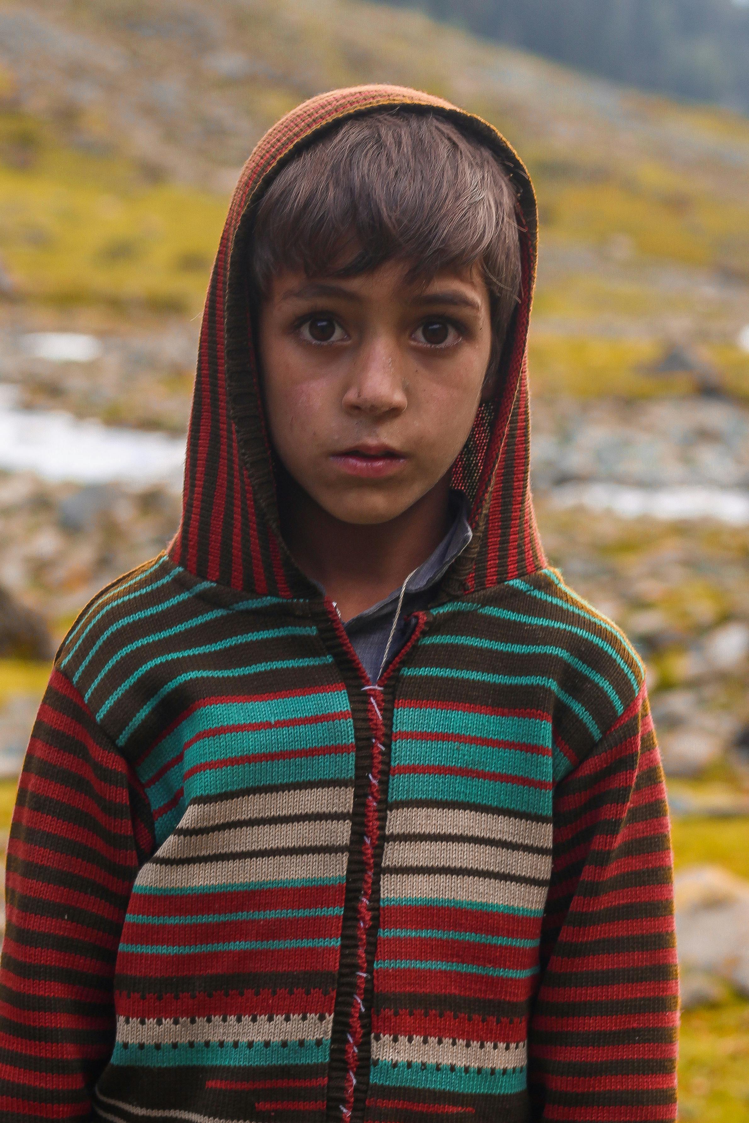 Portrait of a Boy in a Forest · Free Stock Photo