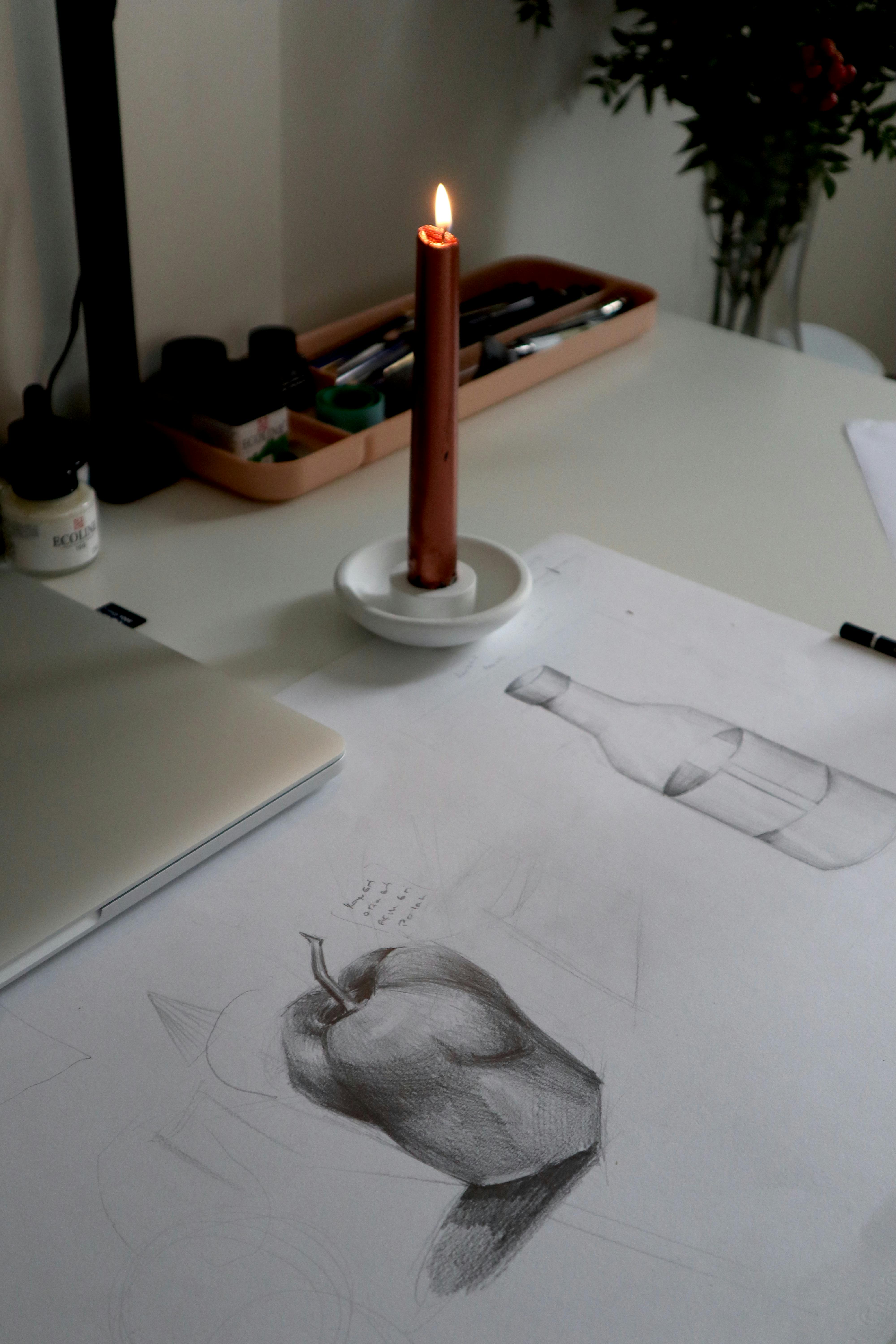 Candlestick Drawing Photos, Download The BEST Free Candlestick Drawing ...