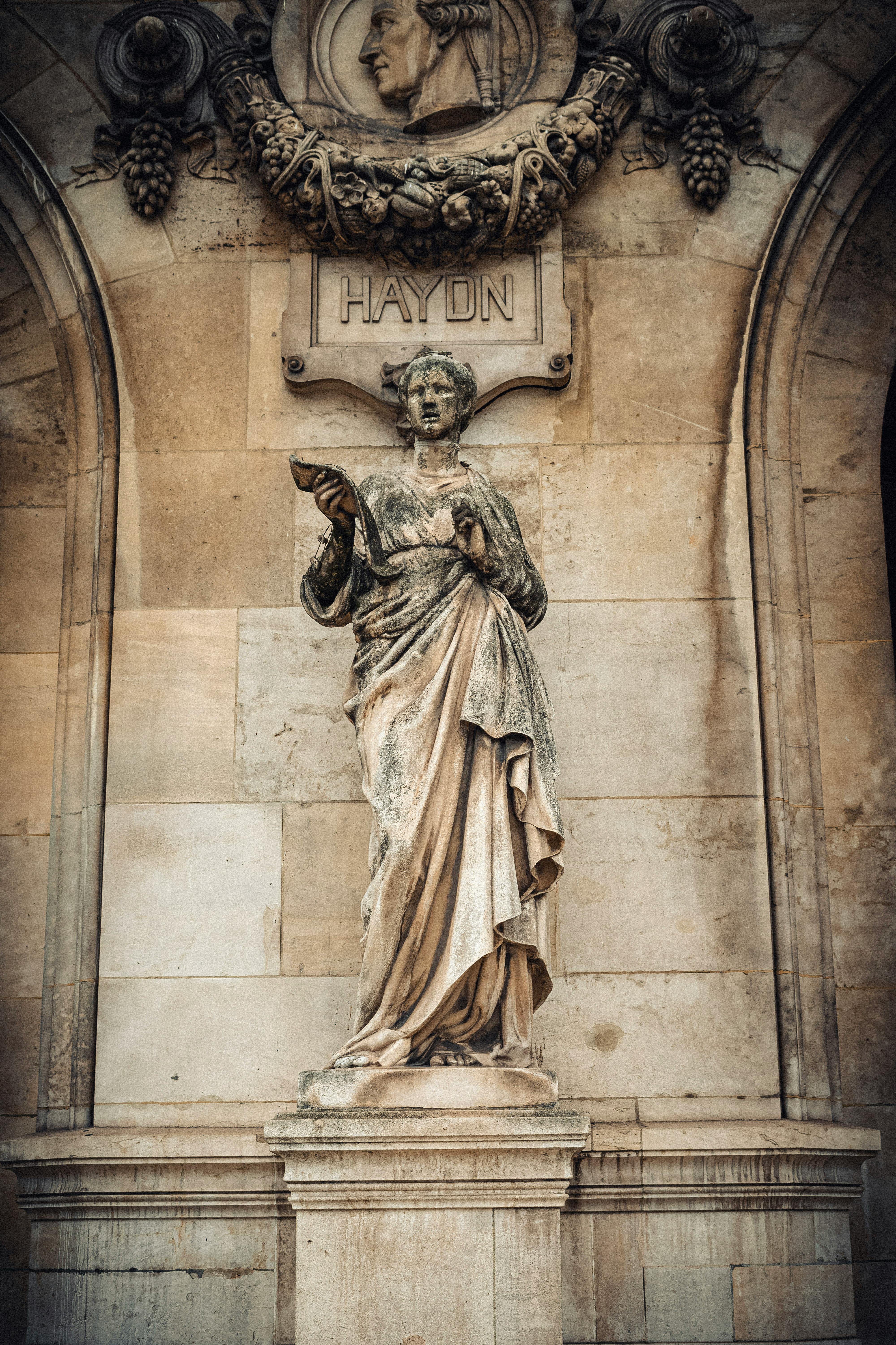 Statue at the Opera Garnier Facade · Free Stock Photo