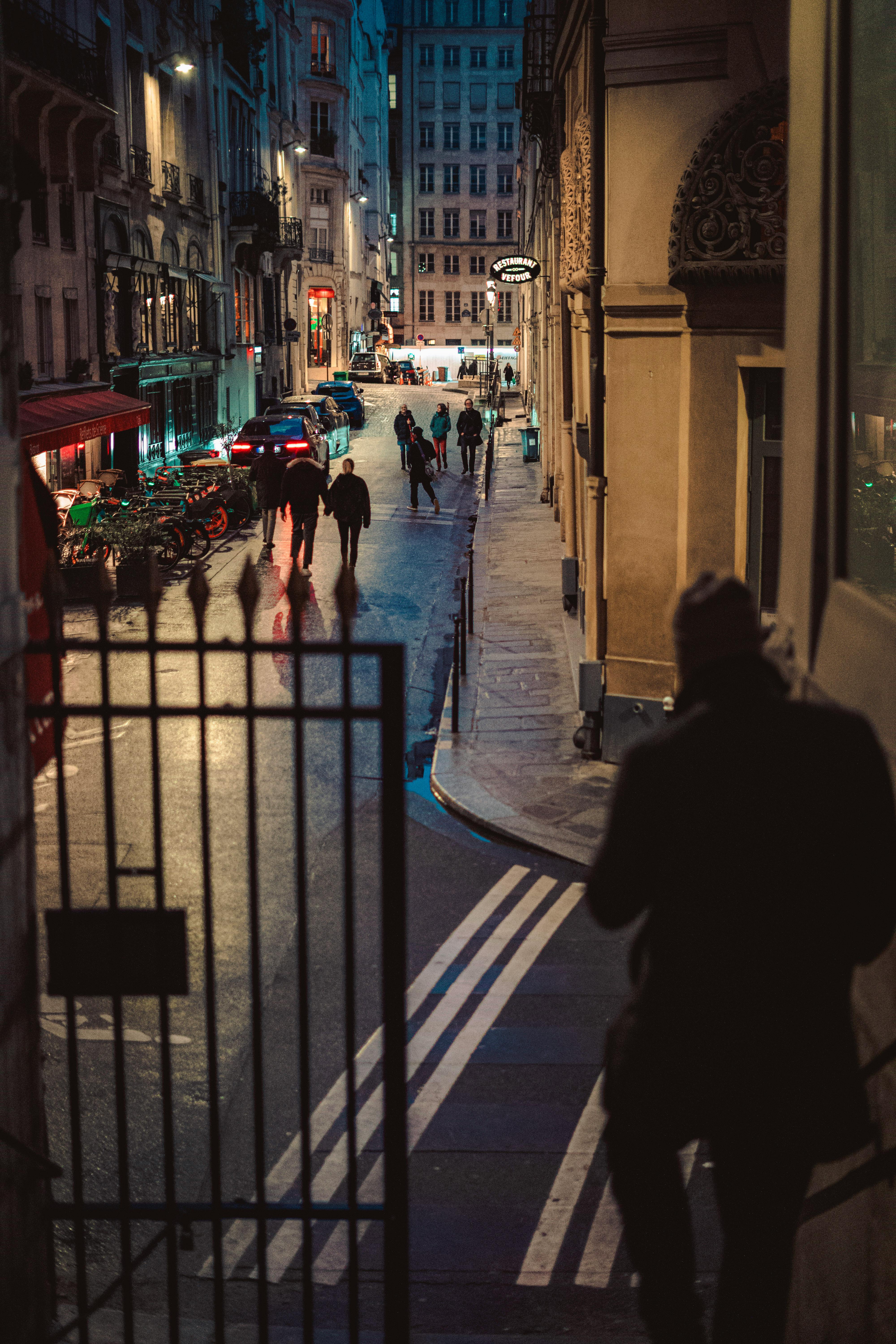 People Walking on the Street at Night · Free Stock Photo