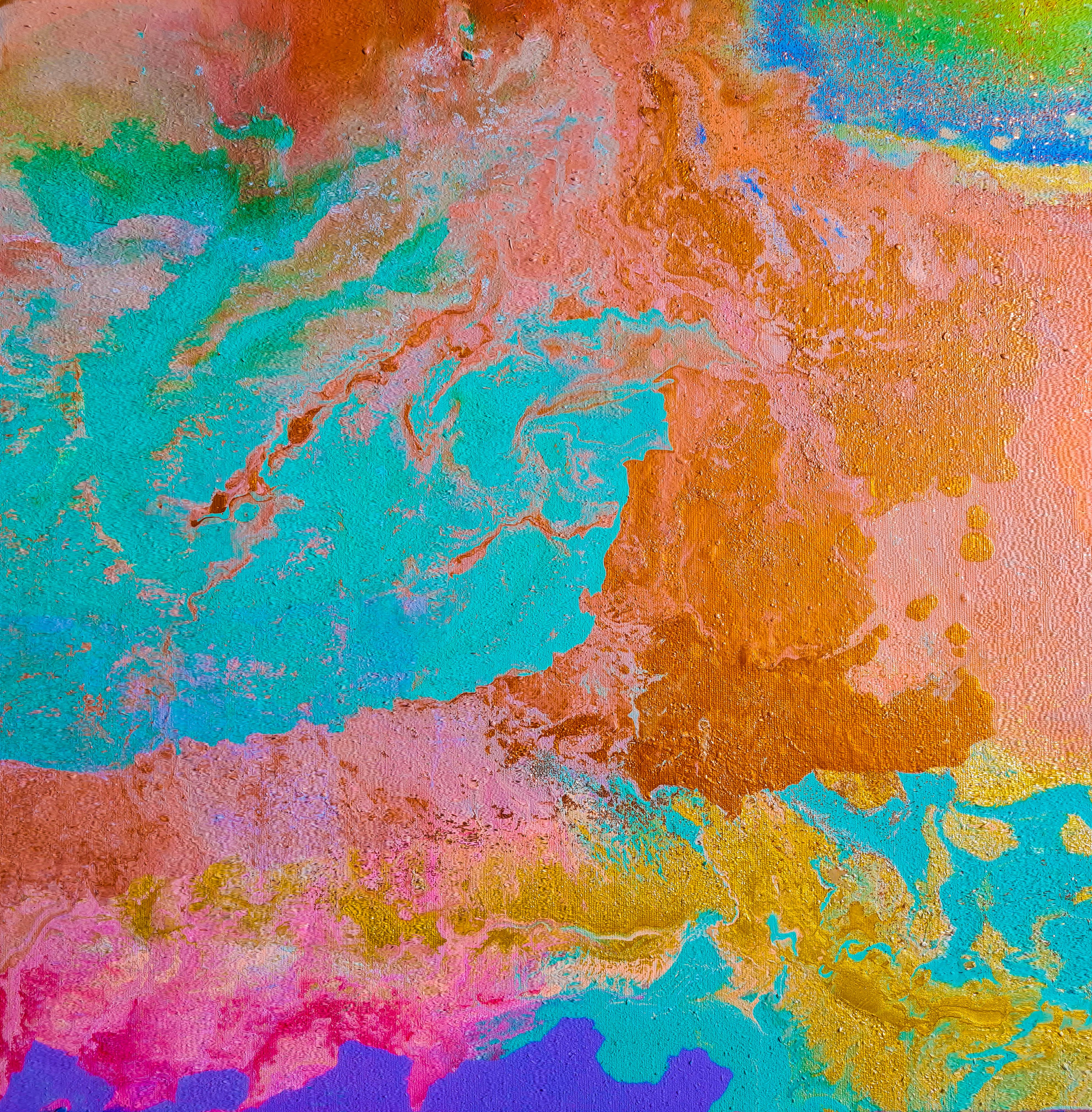 Close Up Photo of an Abstract Painting · Free Stock Photo