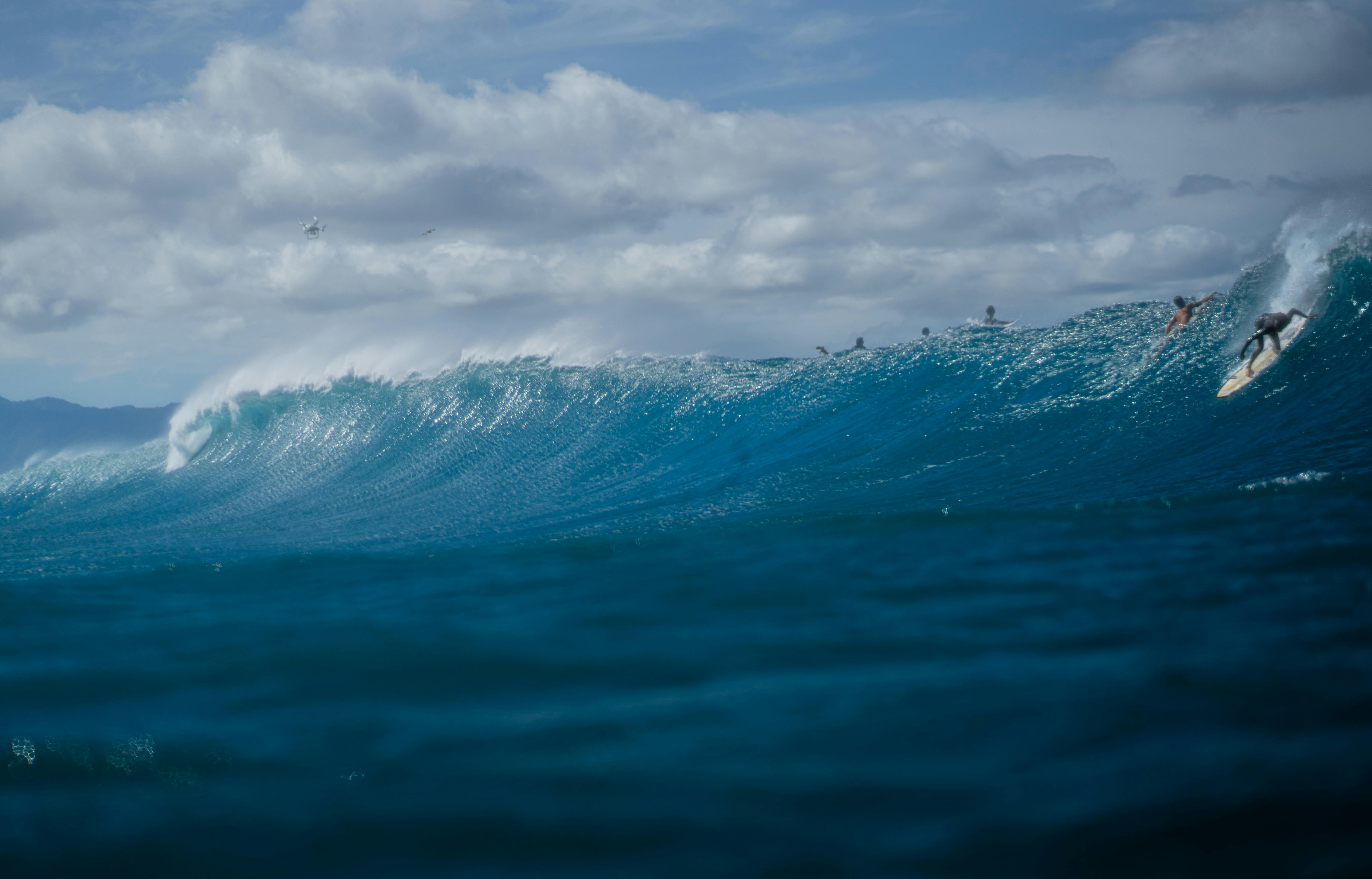 People Surfing in the Ocean · Free Stock Photo
