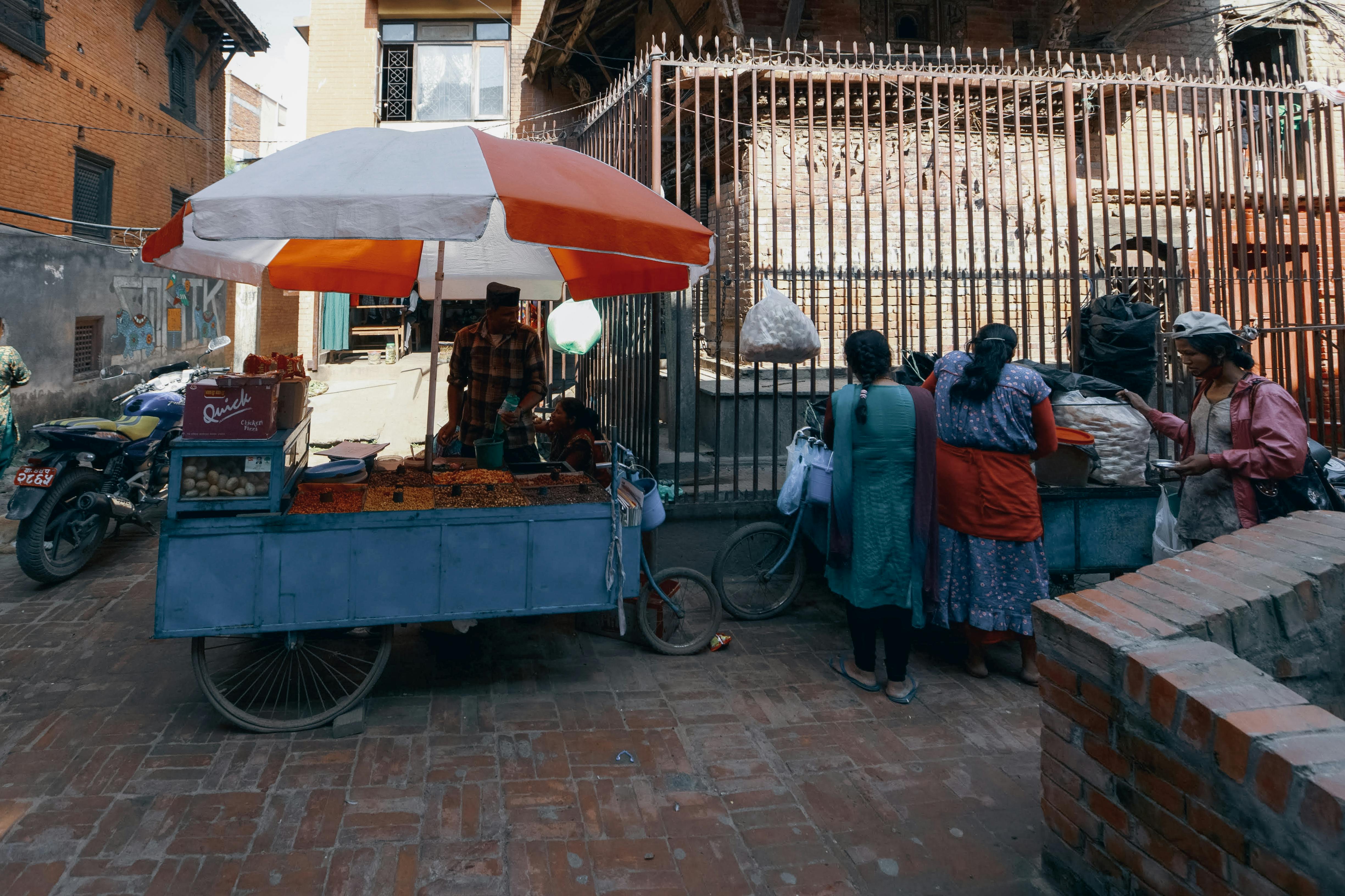 Street Merchants Selling Food · Free Stock Photo