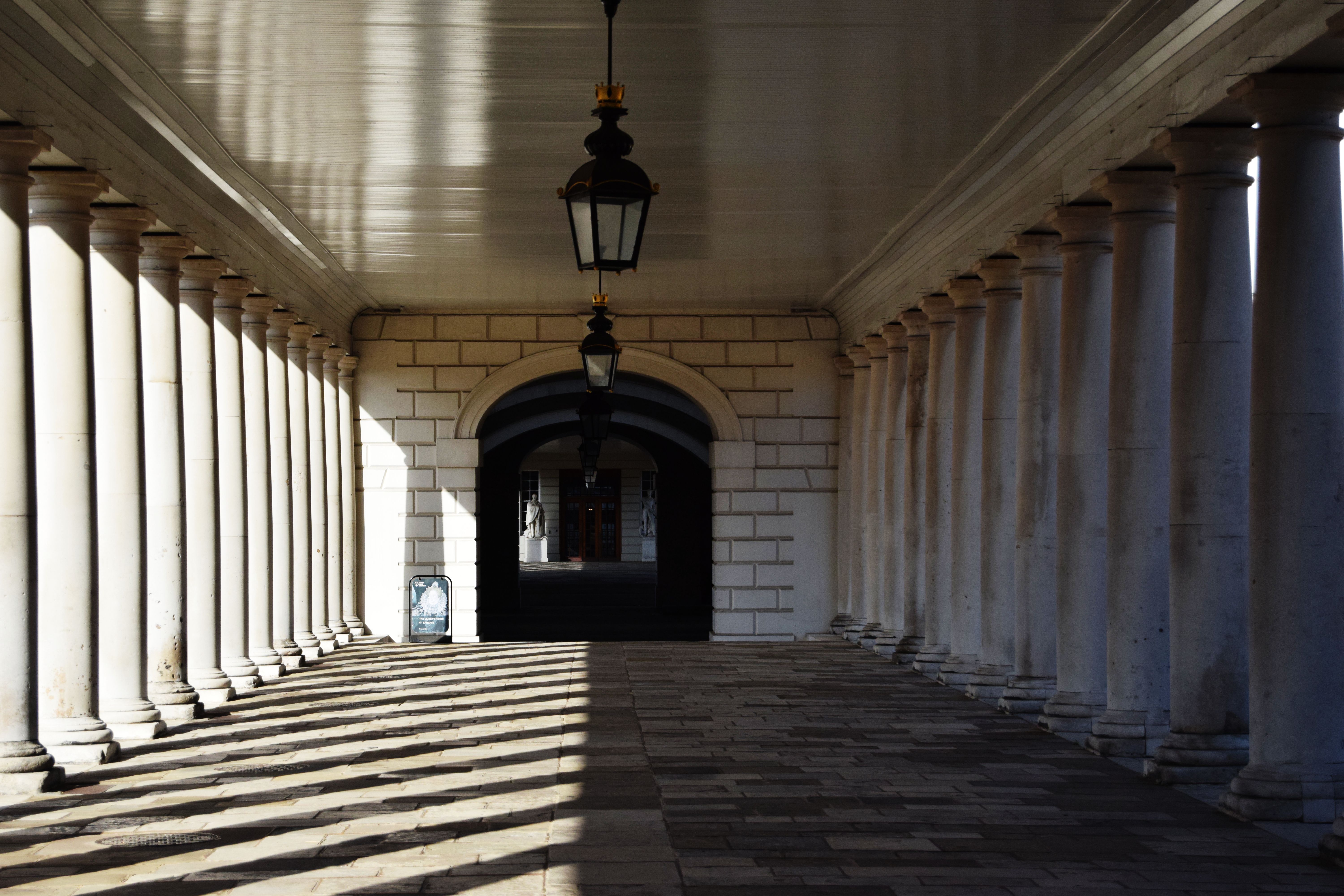 Empty Hall in Old Stone Courtyard · Free Stock Photo