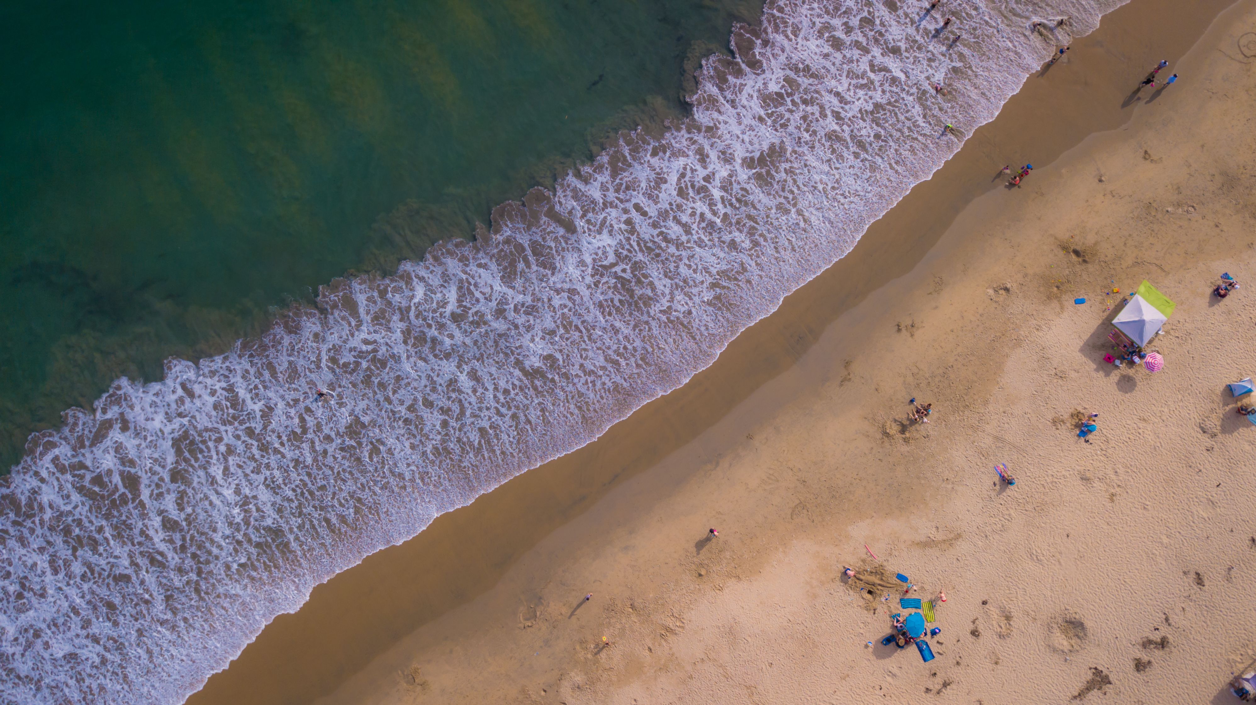 Aerial View of a Coastal Tower · Free Stock Photo