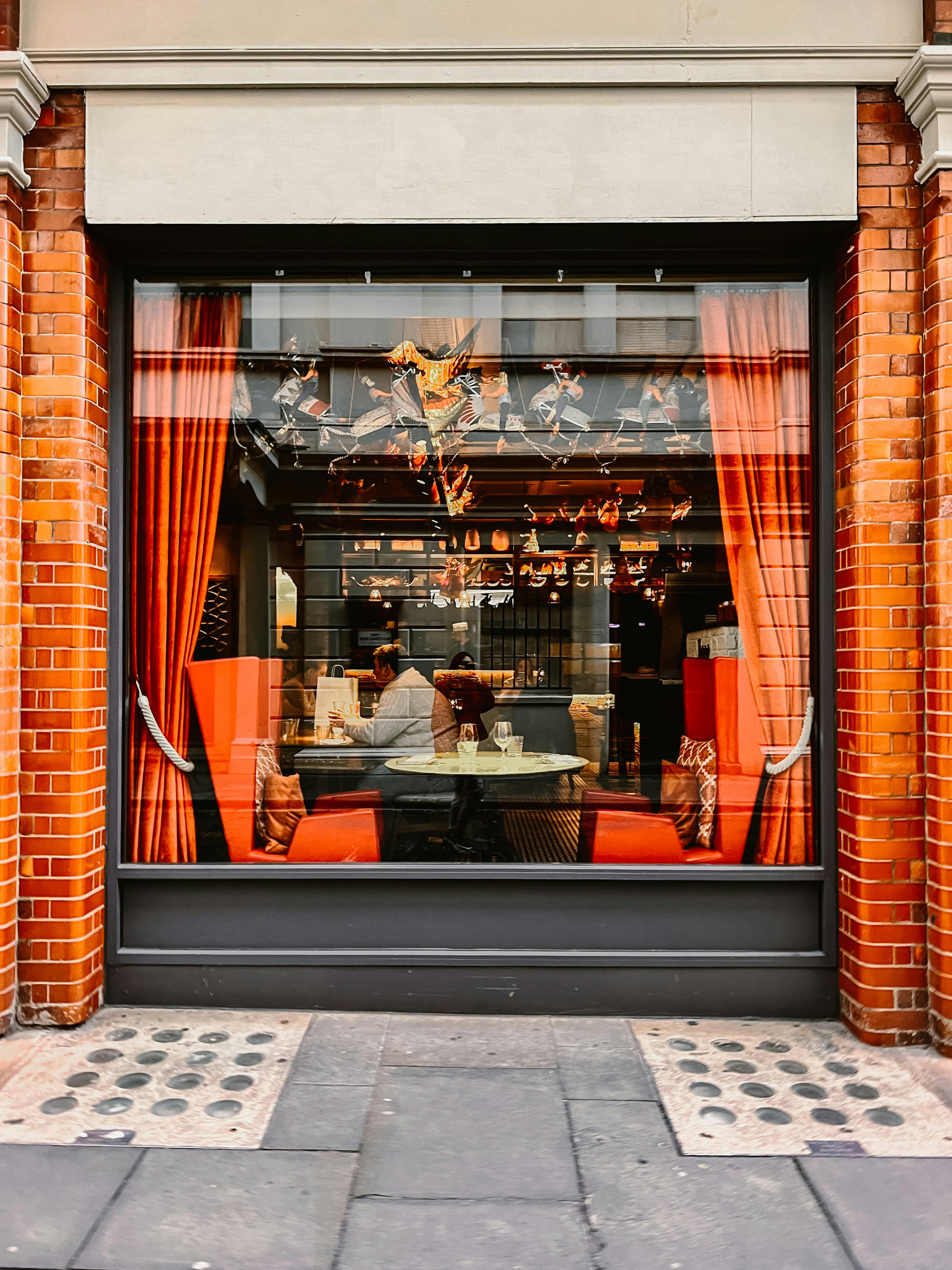 Window of Restaurant on Street · Free Stock Photo