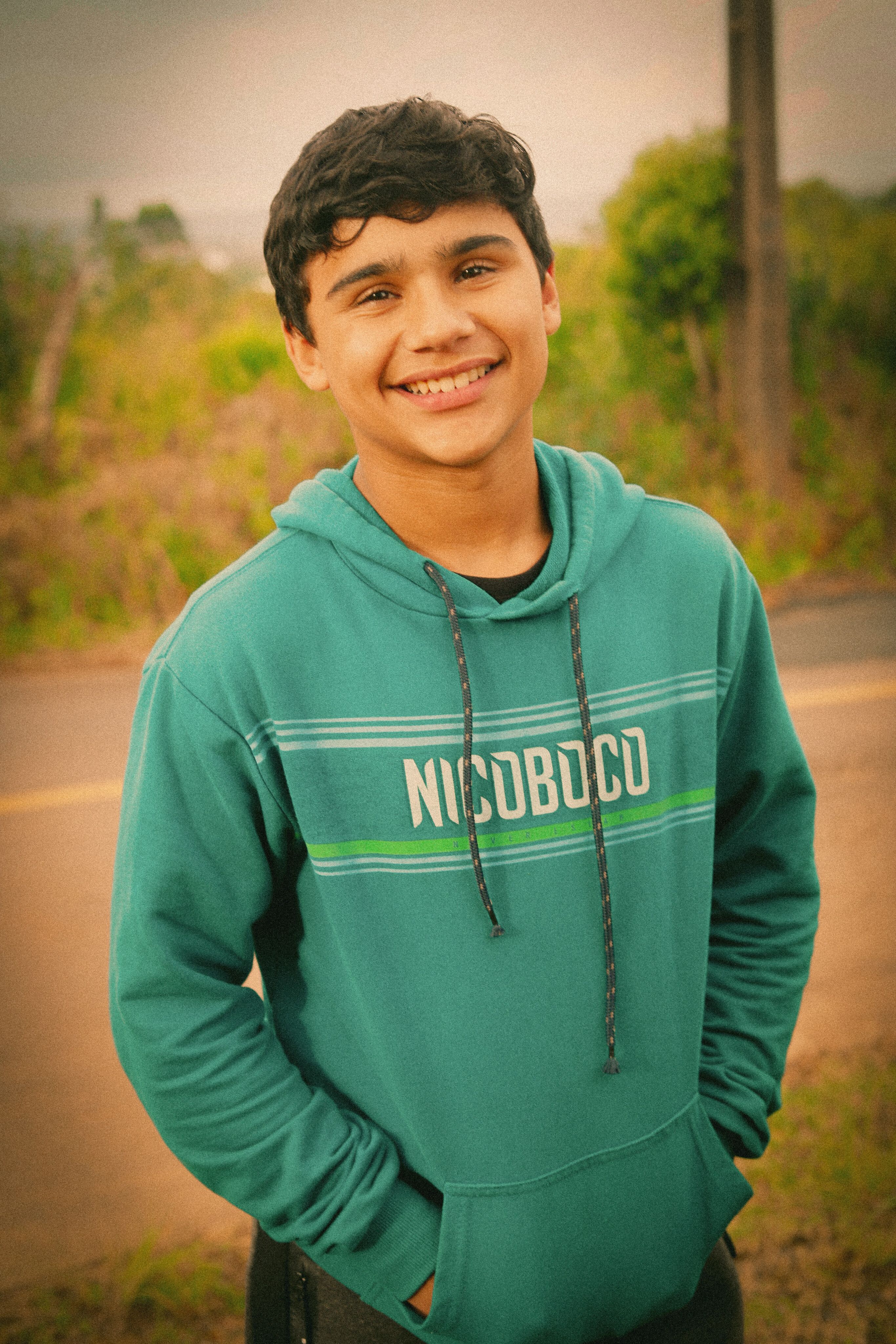 A Young Man in Blue Hoodie Jacket Smiling at the Camera · Free Stock Photo